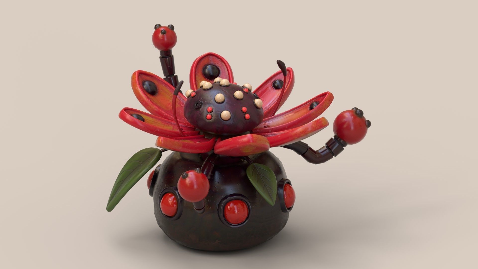 3D model Stylized Bug Flower VR / AR / low-poly | CGTrader