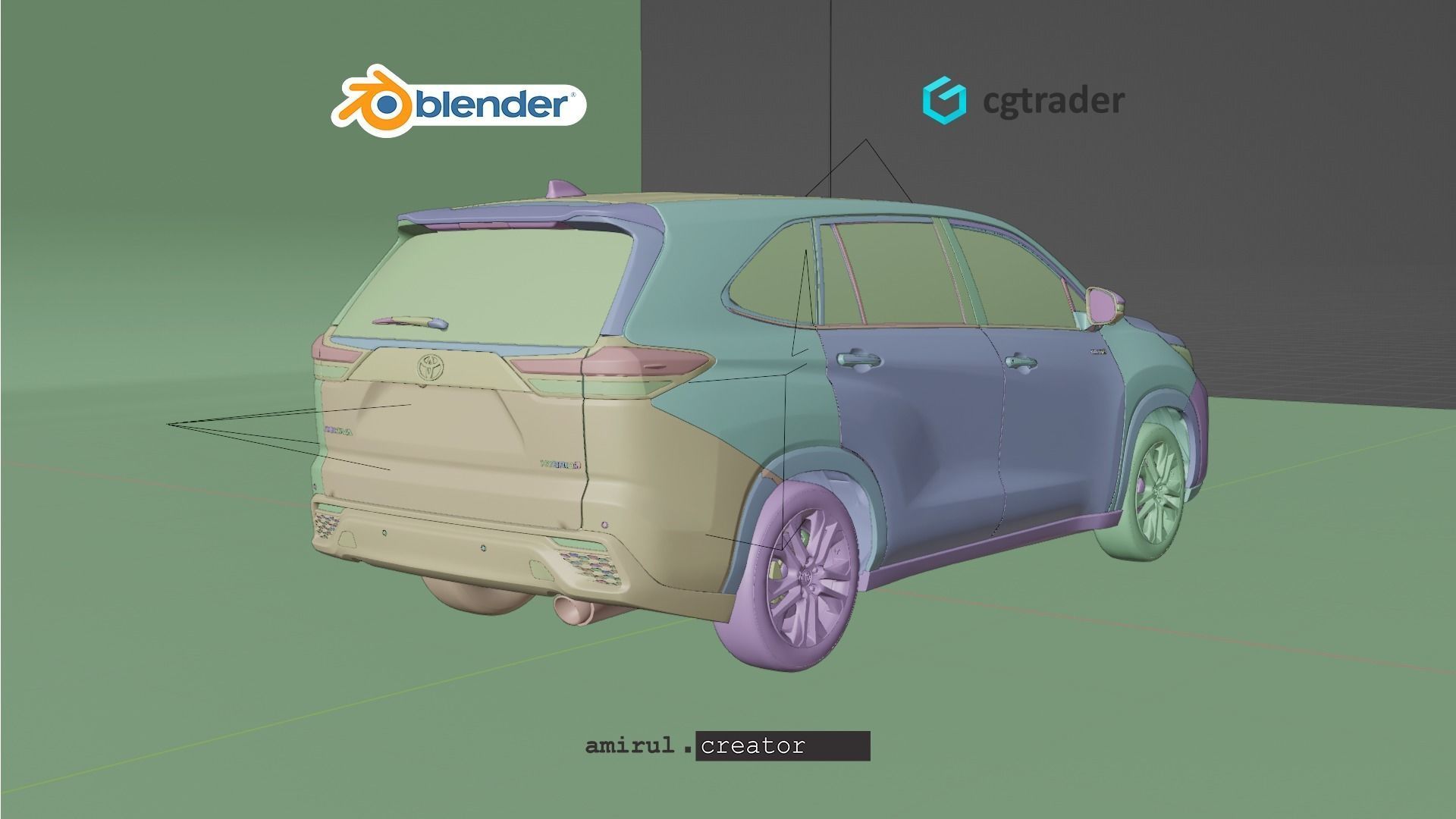 Toyota Innova Zenix 2023 3D model | CGTrader