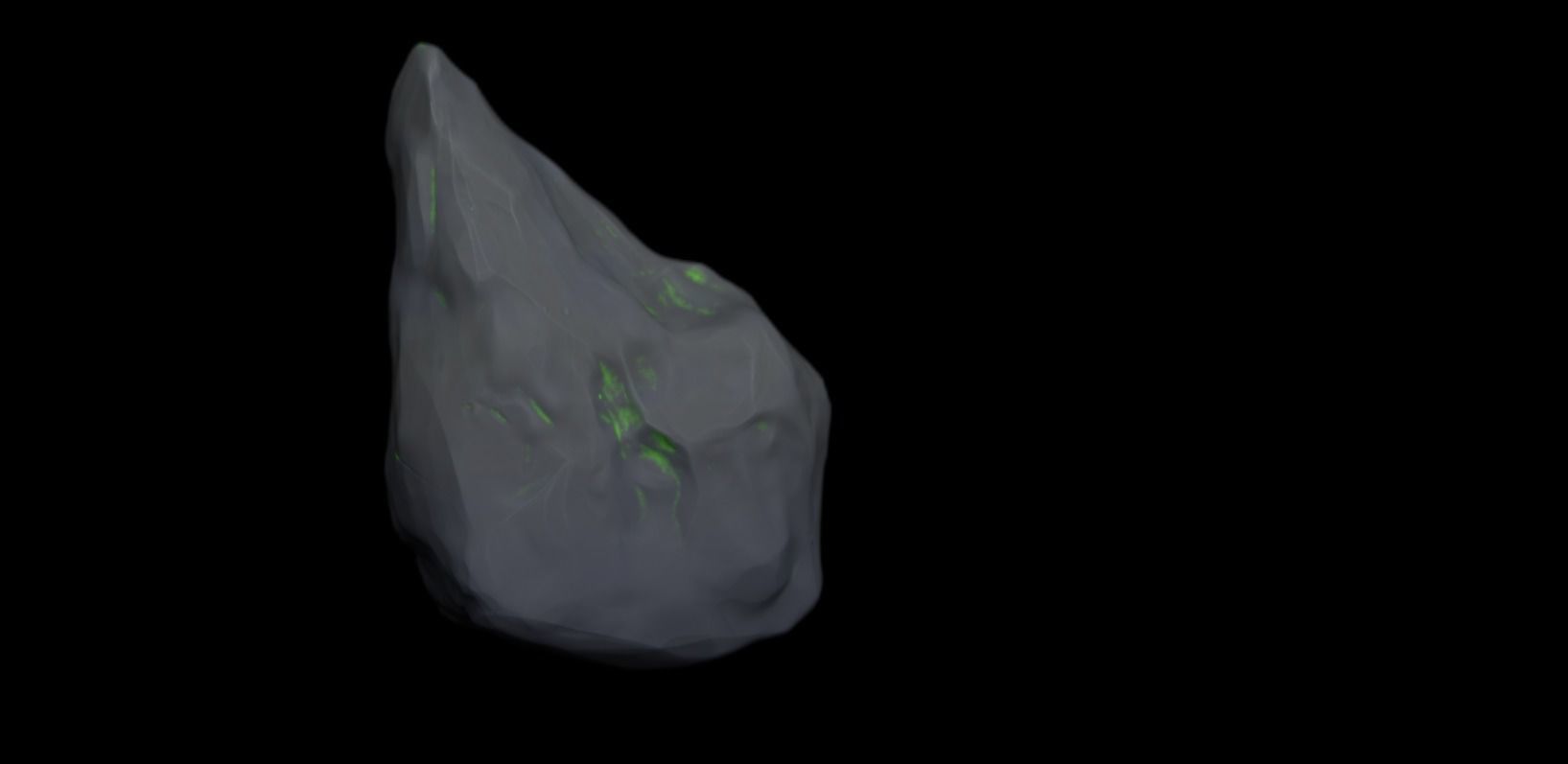 Stylized Fantasy Rock Glowing Runes 3D model | CGTrader