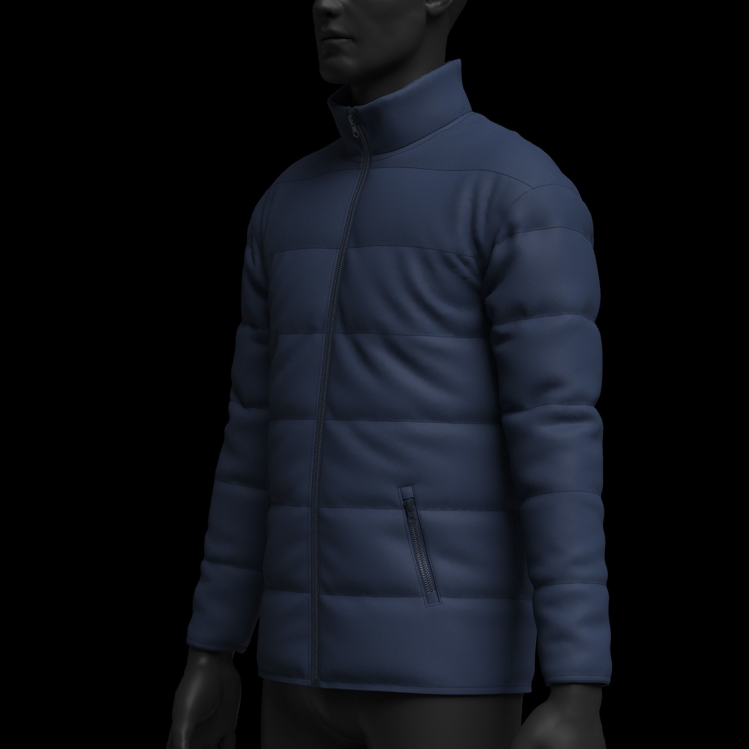 Puffer jacket 3d model 3D model | CGTrader