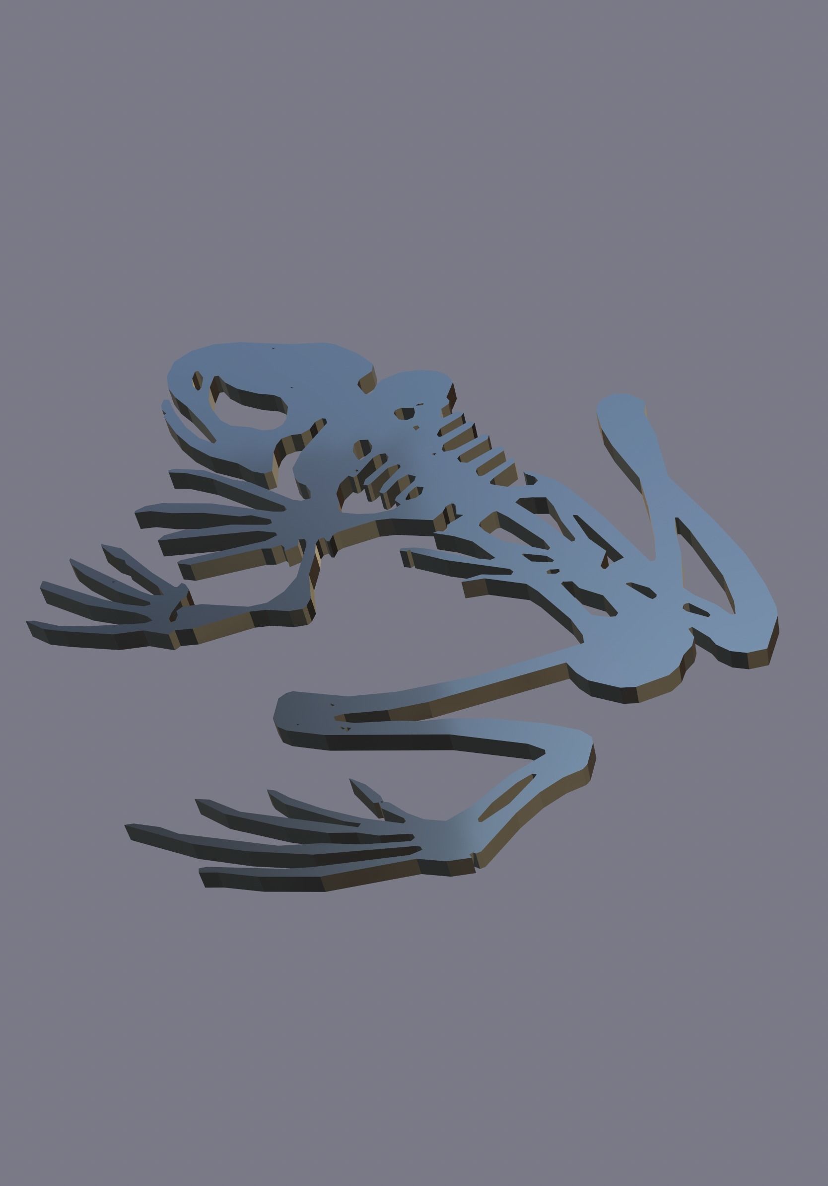 Esqueleto rana buzo tactico 3D model 3D printable | CGTrader