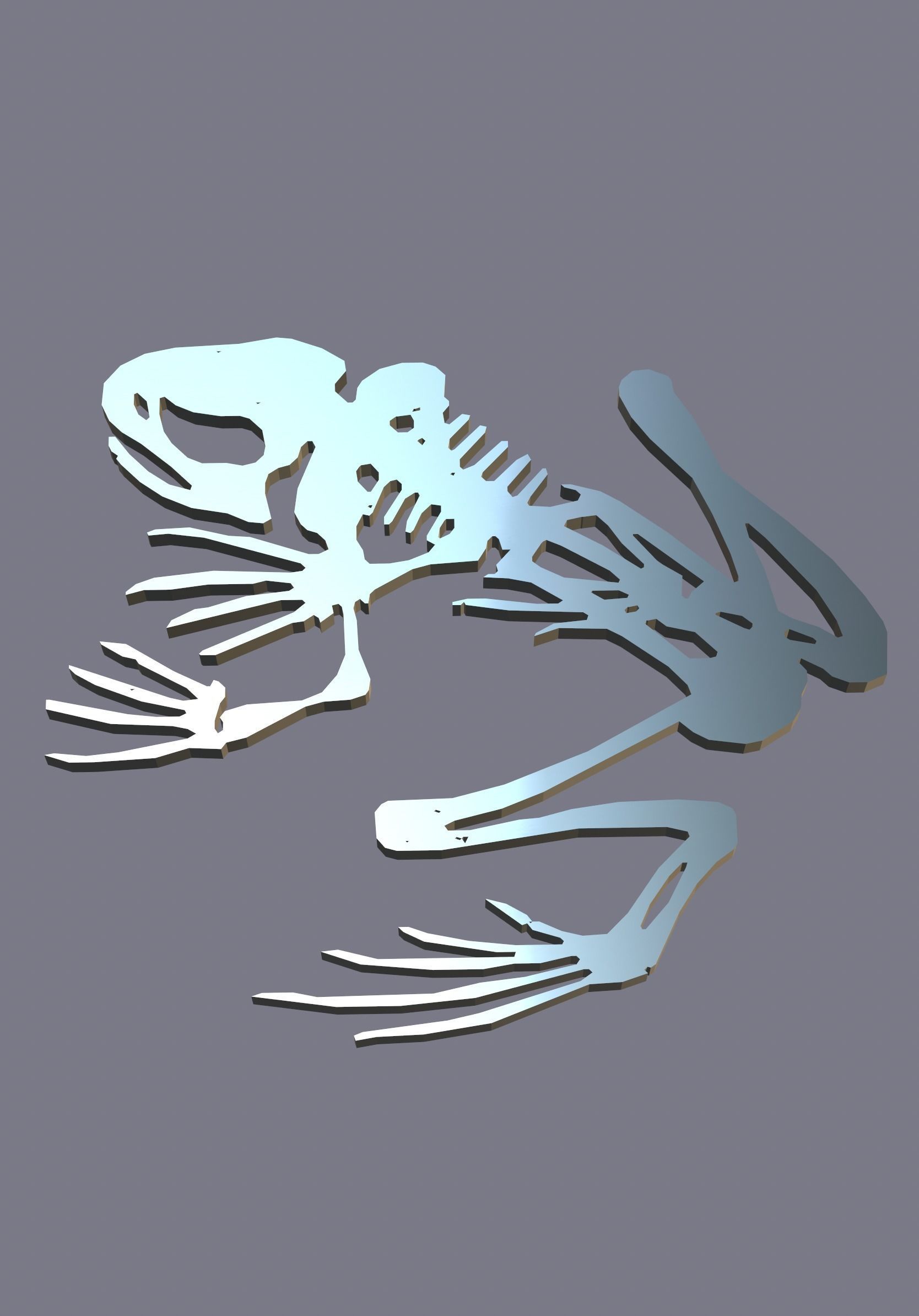 Esqueleto rana buzo tactico 3D model 3D printable | CGTrader