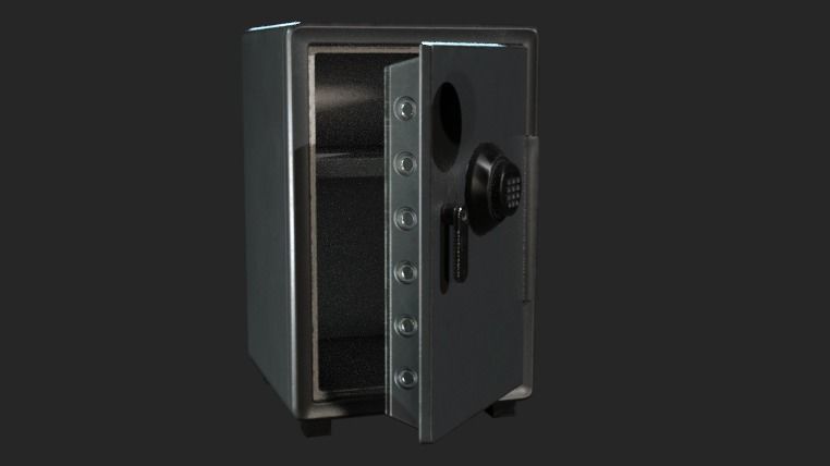 Locker Two Metal Safe Boxes 3D Model 3D model | CGTrader