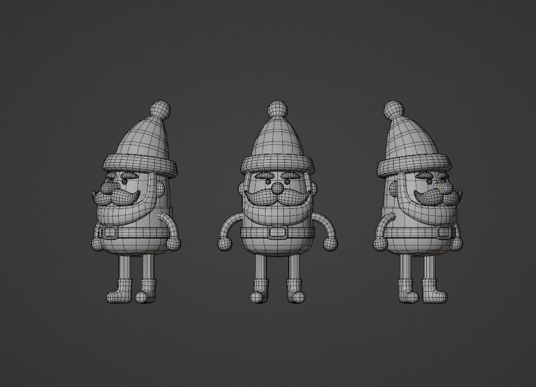 Low Poly Santa Claus free VR / AR / low-poly 3D model | CGTrader