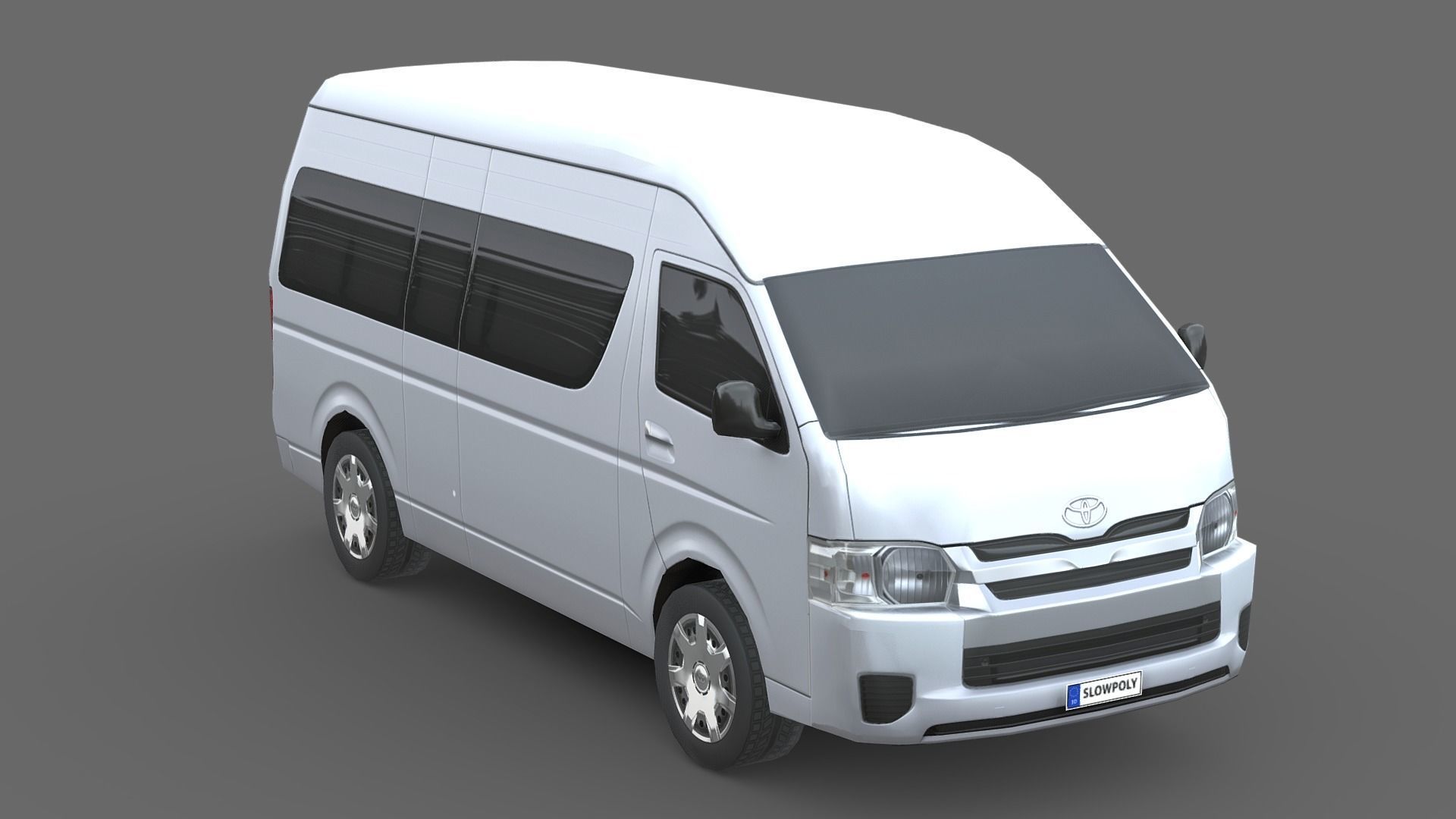 3D model Toyota Hiace Passenger Van L2H3 GLX 2020 VR / AR / low-poly ...