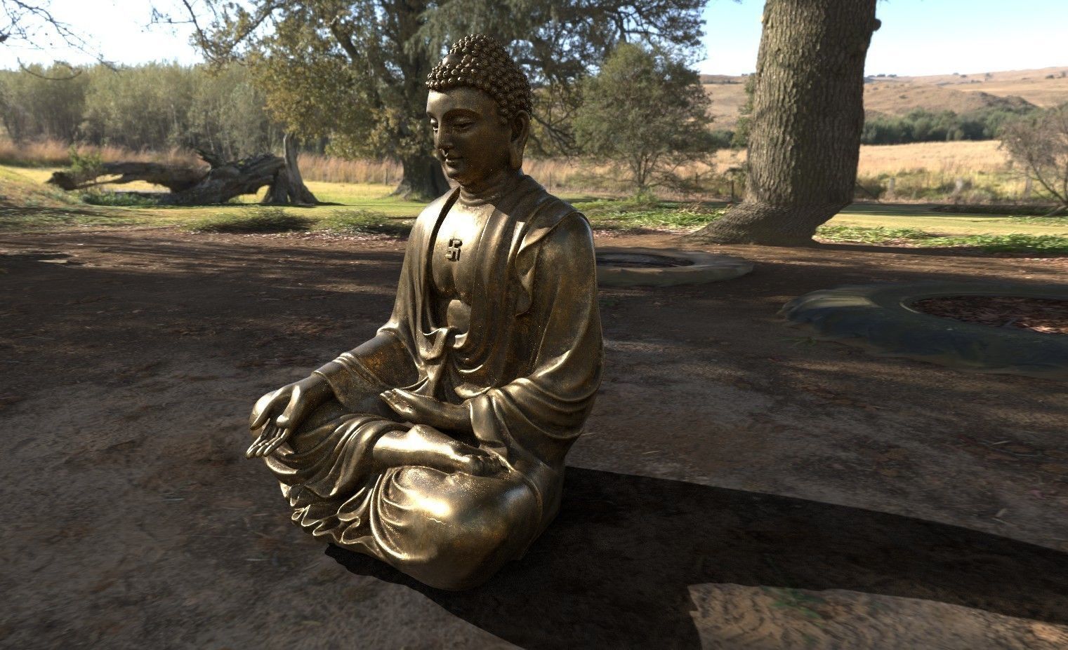 Buddha 3D scan Model 3D model 3D printable | CGTrader
