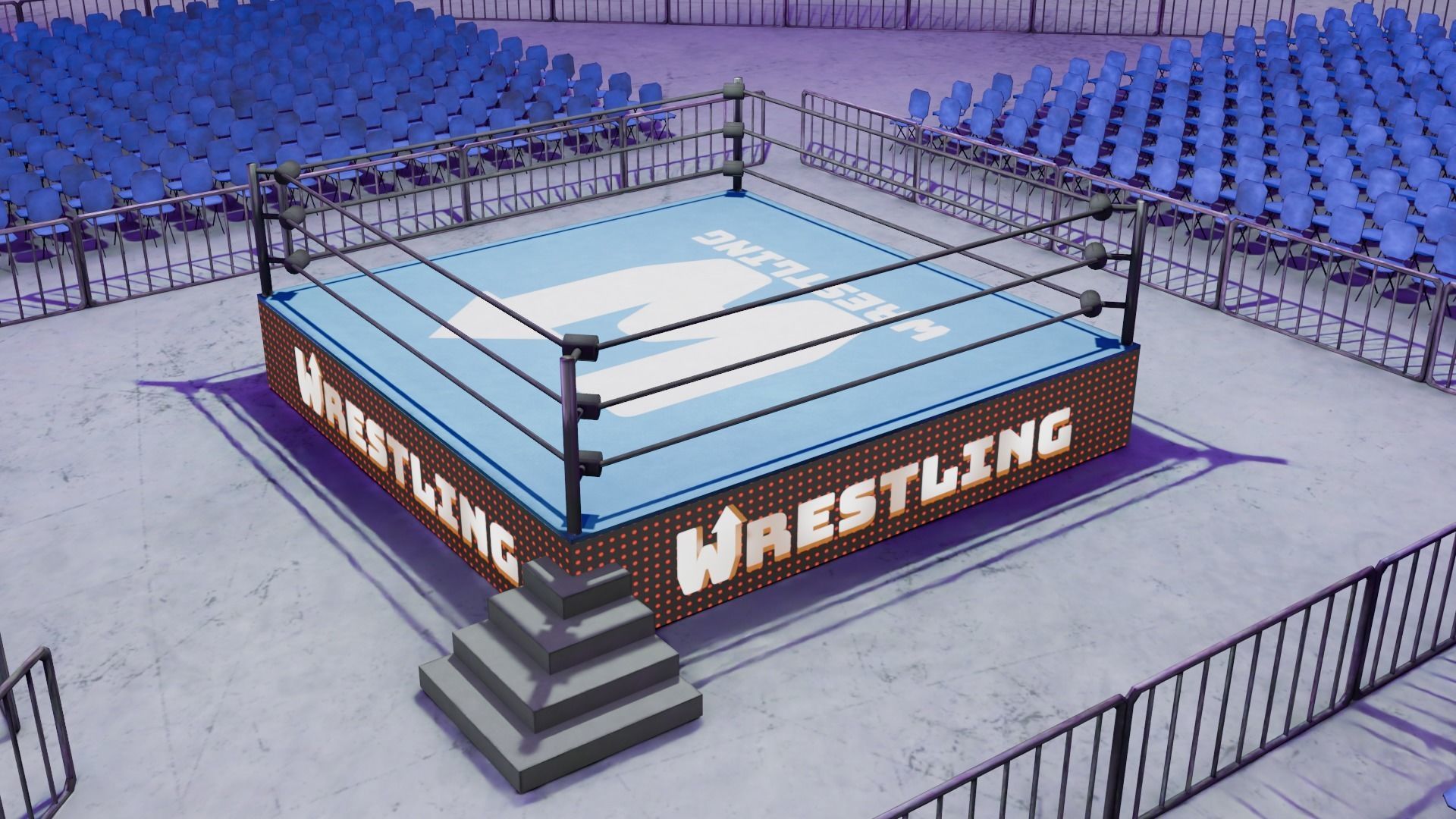 3D model VR Wrestling Ring VR / AR / low-poly | CGTrader