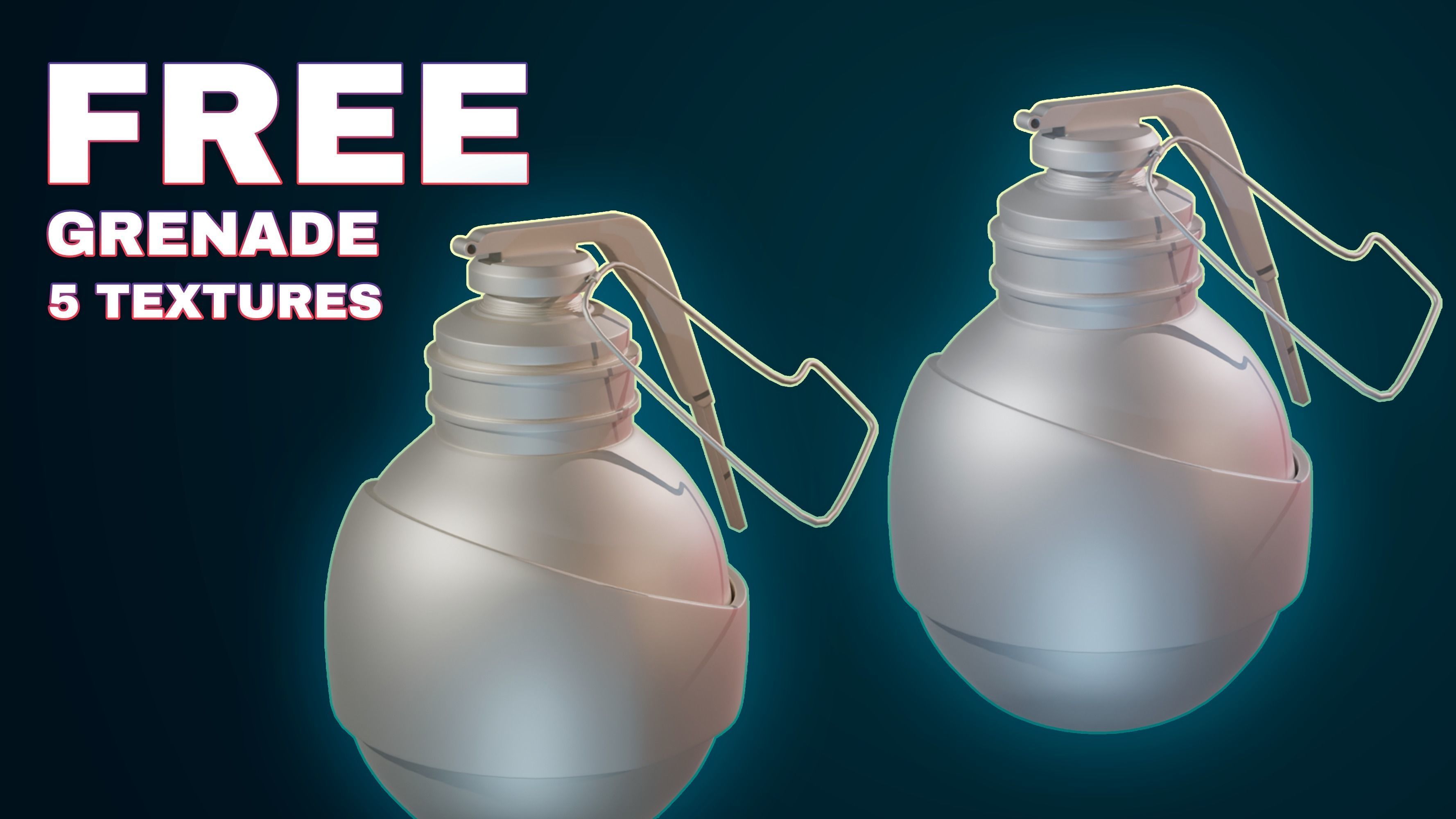 Free Grenade - Sci-Fi Game Asset free VR / AR / low-poly 3D model ...
