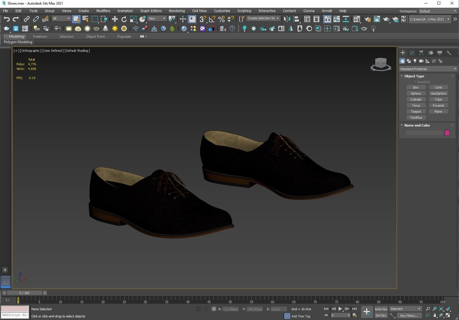 3D model Business Shoes VR / AR / low-poly | CGTrader
