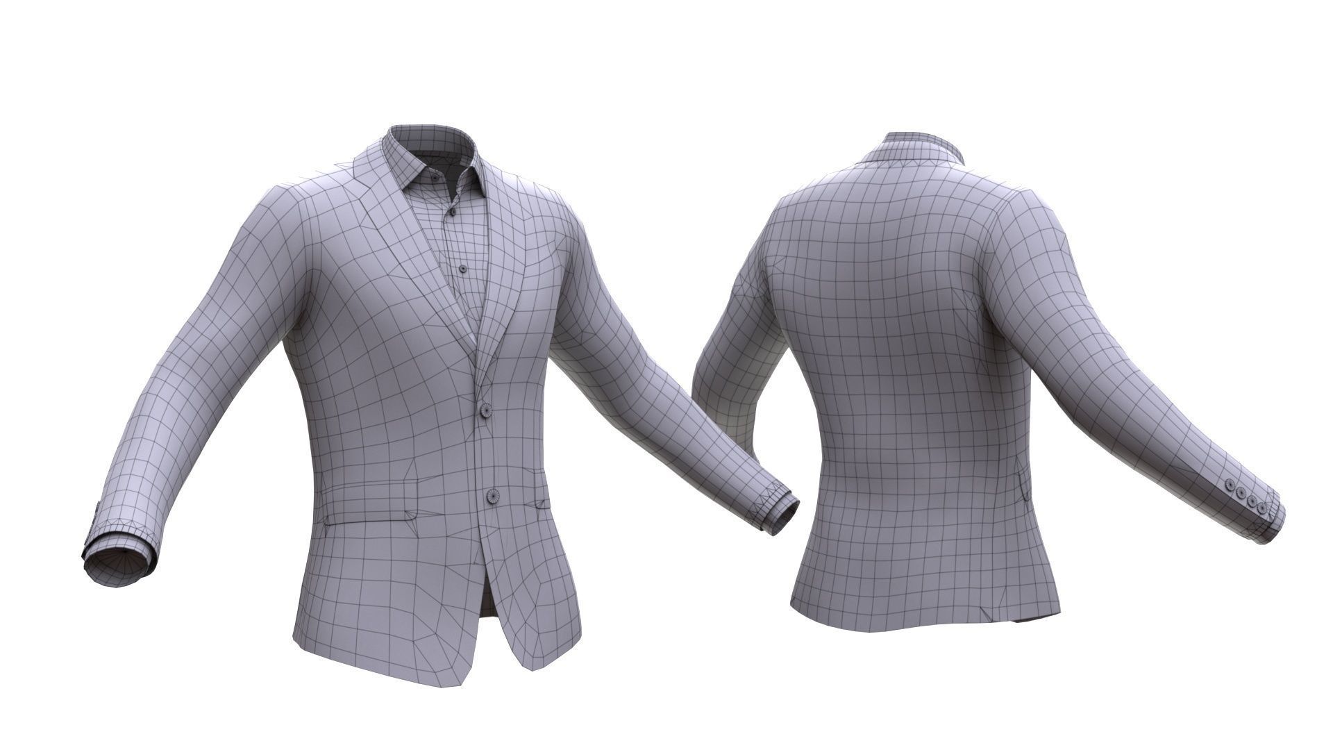 3D model Business Jacket VR / AR / low-poly | CGTrader