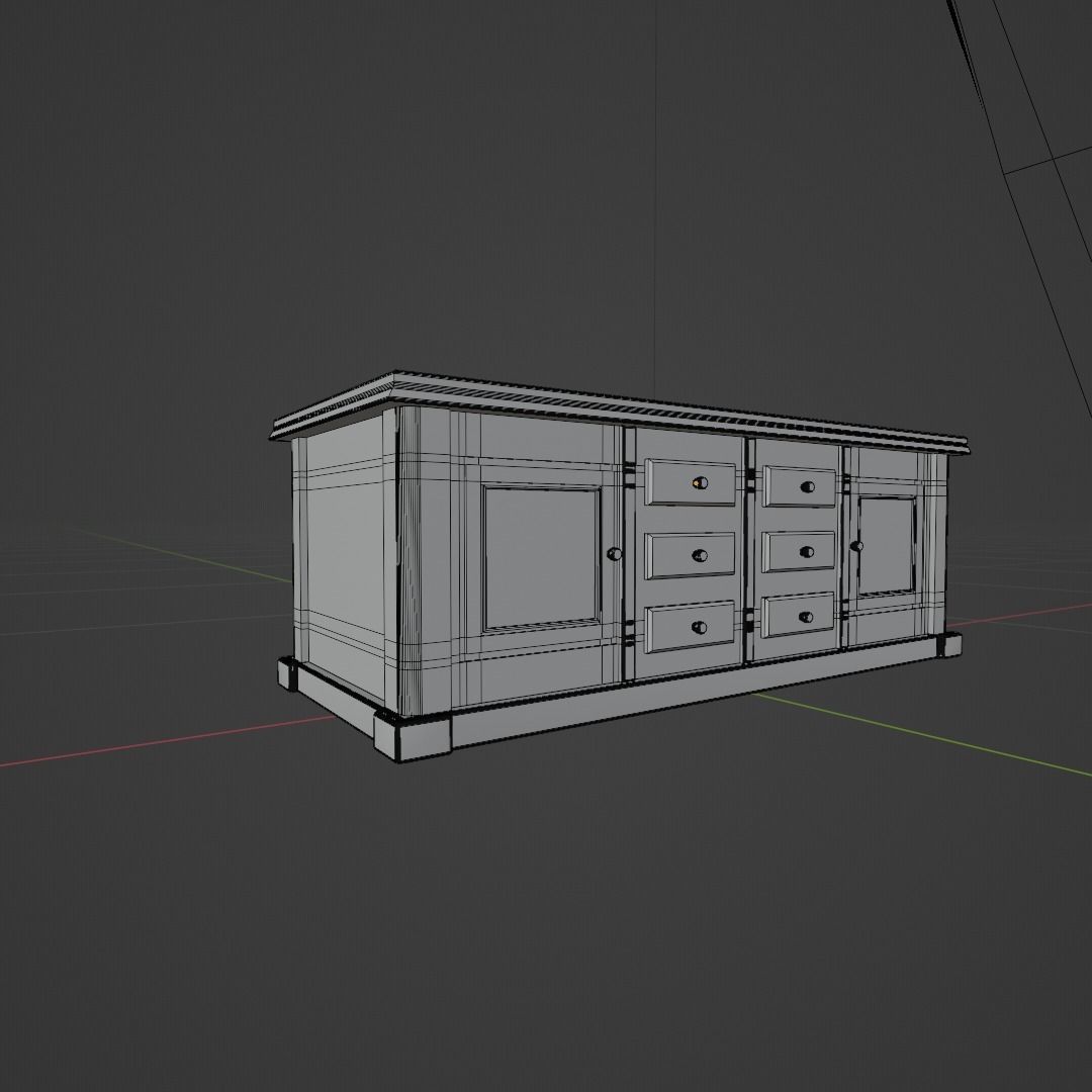 Drawer and TV Unit Model for Living Room Free 3D model - 2 free 3D ...