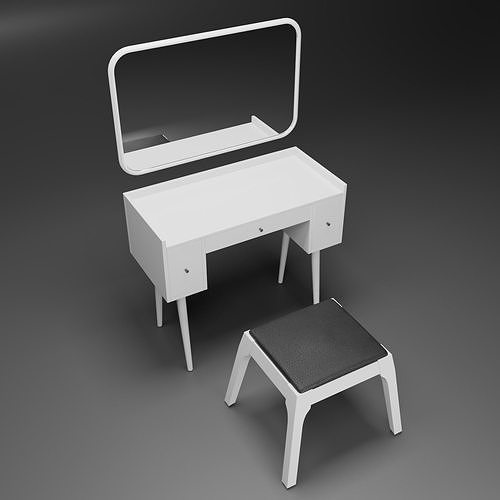 Make Up Desk 3D model | CGTrader