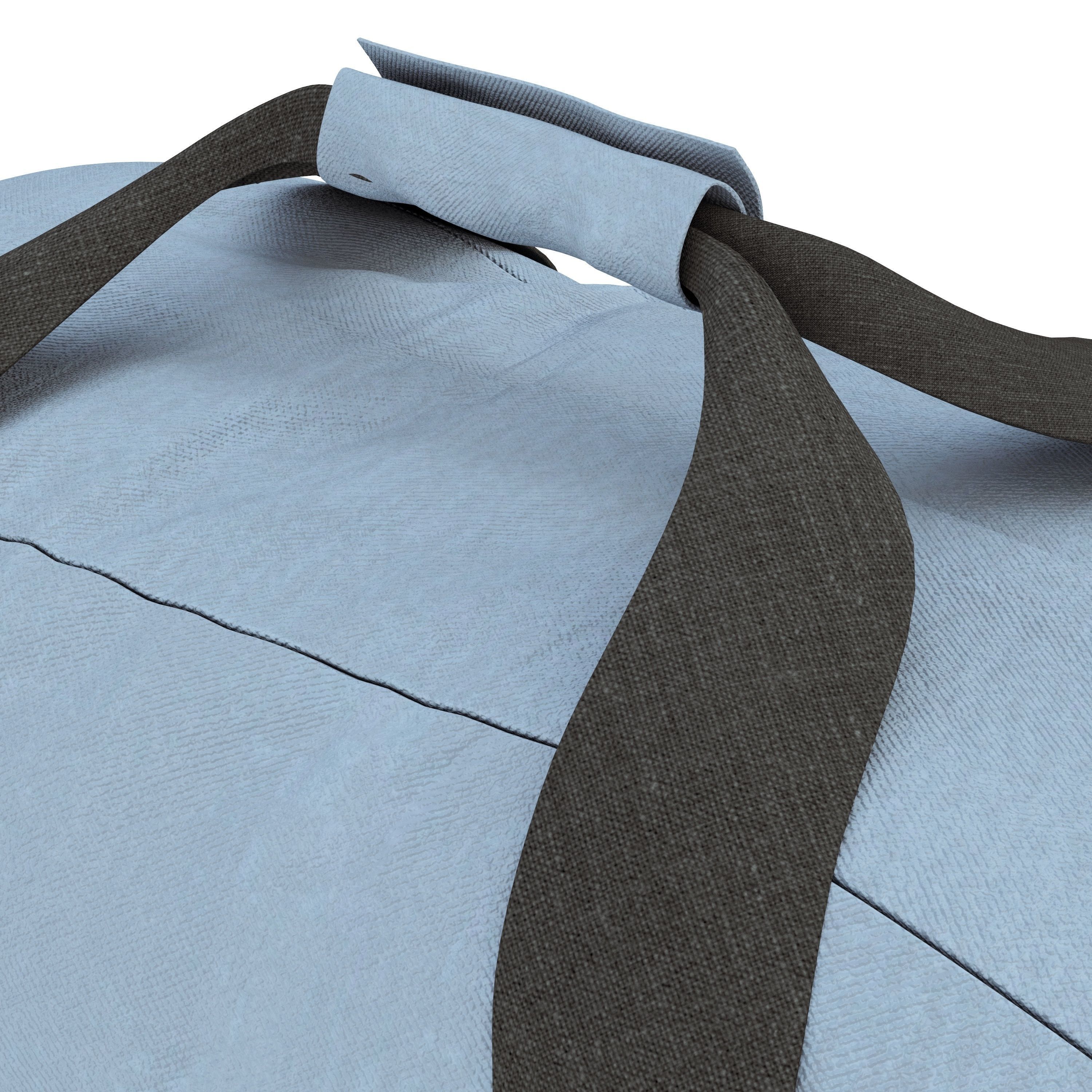 Blue Duffel Bag 3D model | CGTrader