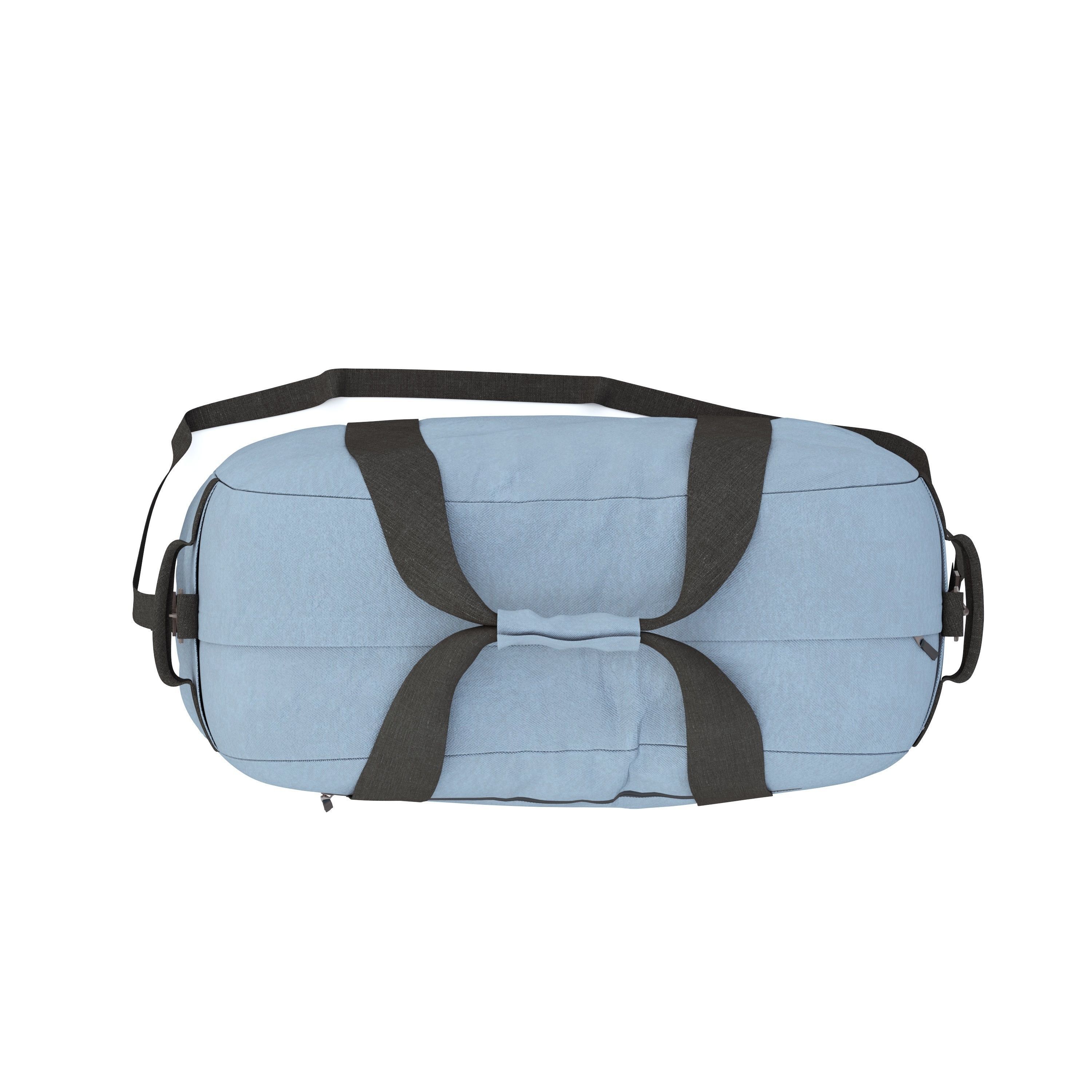 Blue Duffel Bag 3D model | CGTrader