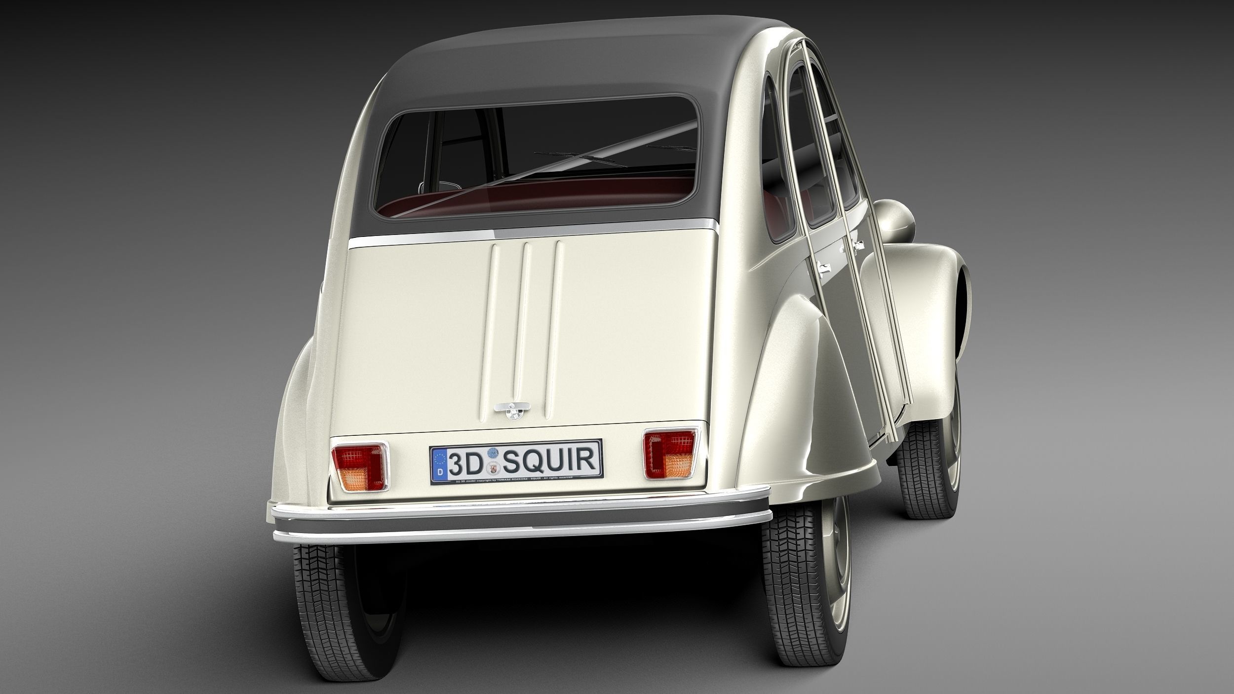 Citroen 2CV 1948-1990 3D model | CGTrader