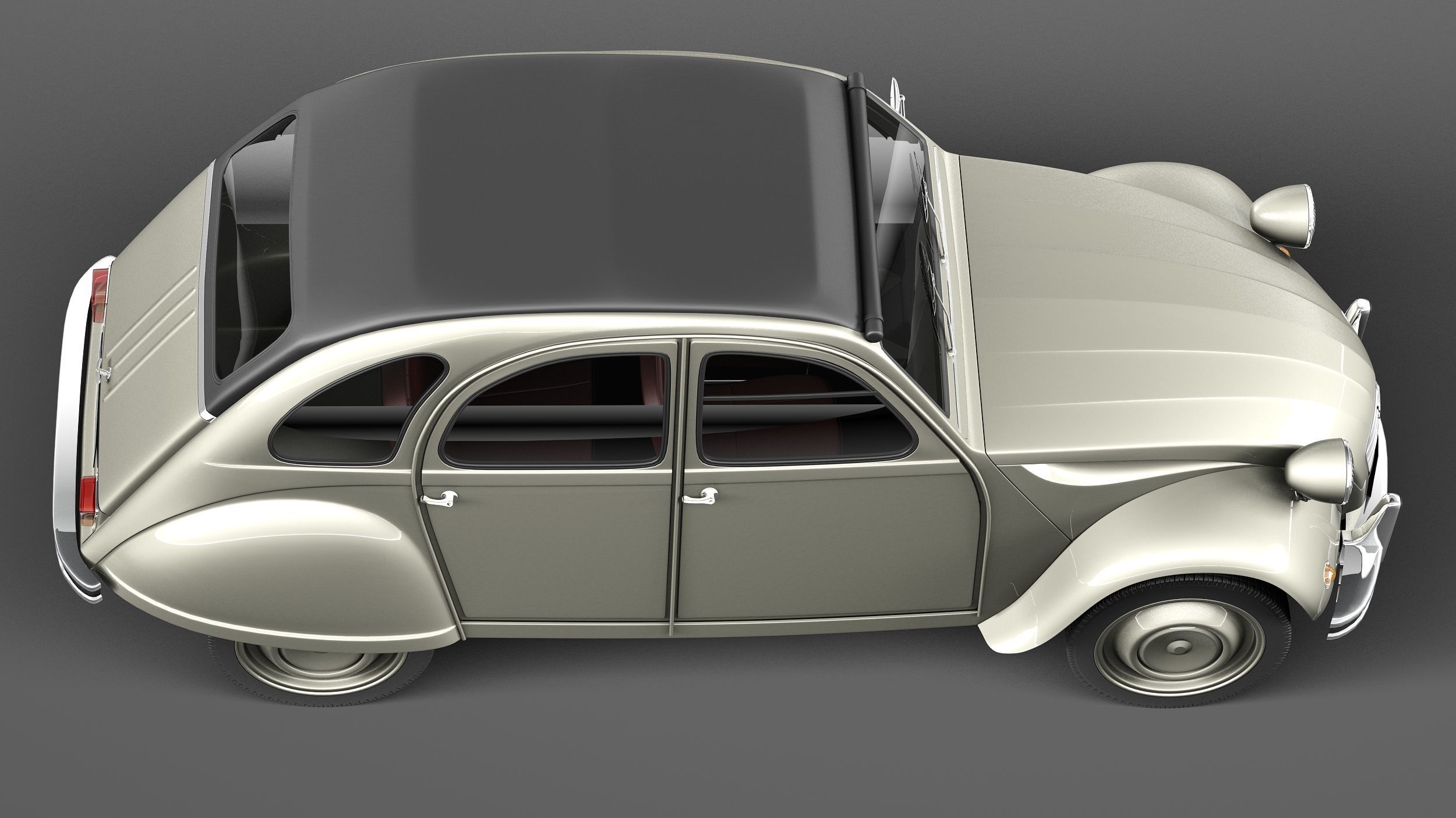 Citroen 2CV 1948-1990 3D model | CGTrader