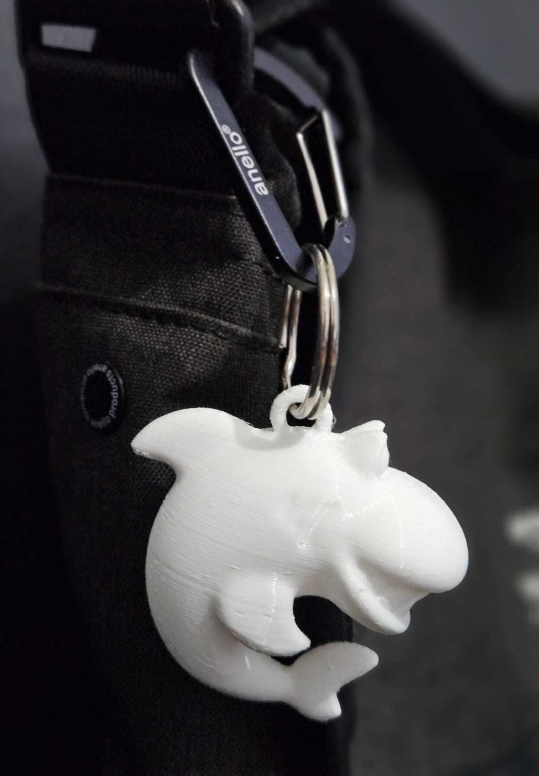Shark Keychain 3D model 3D printable | CGTrader