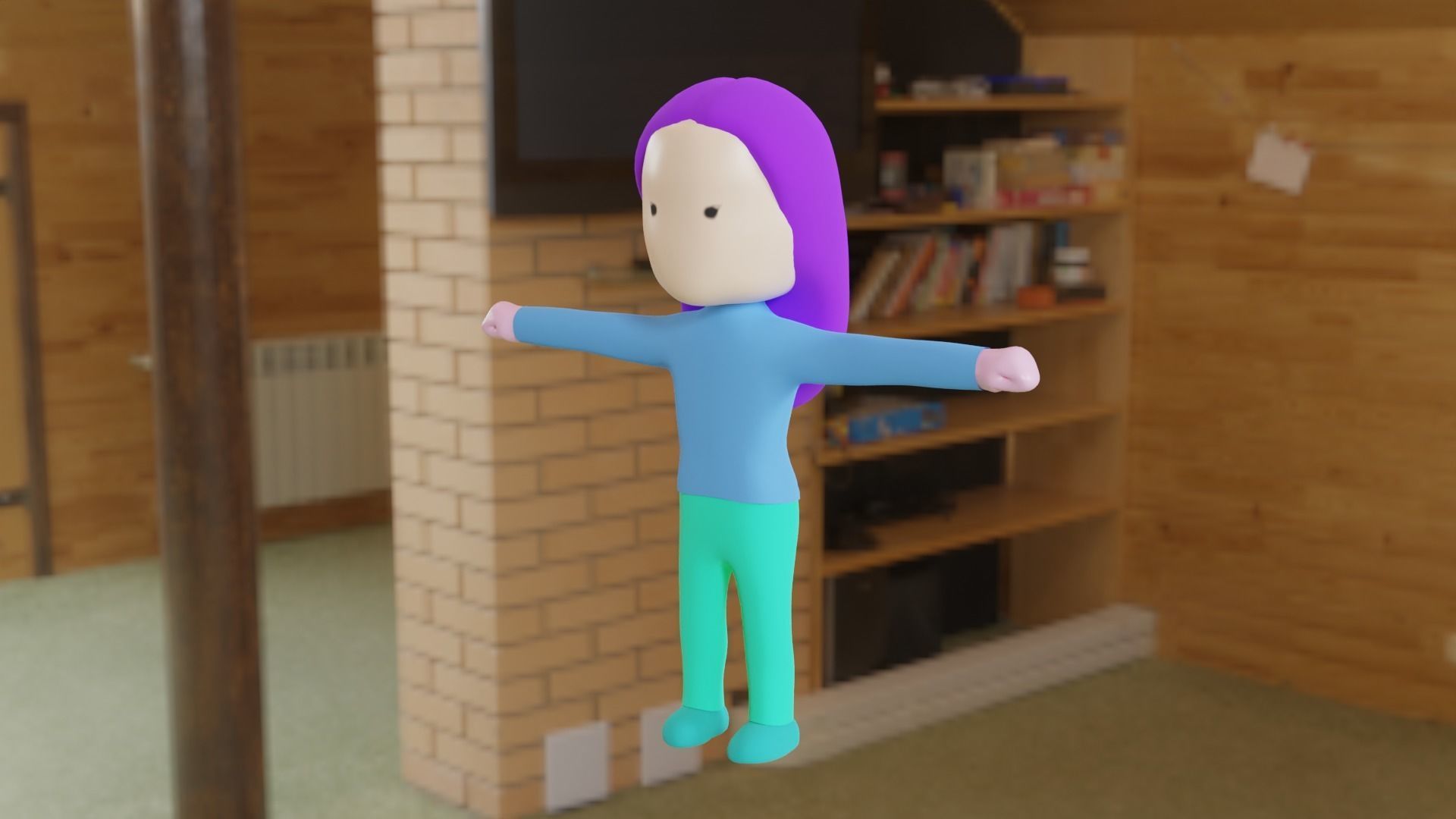 3D model Character 3d model style Stumble Guys VR / AR / low-poly ...