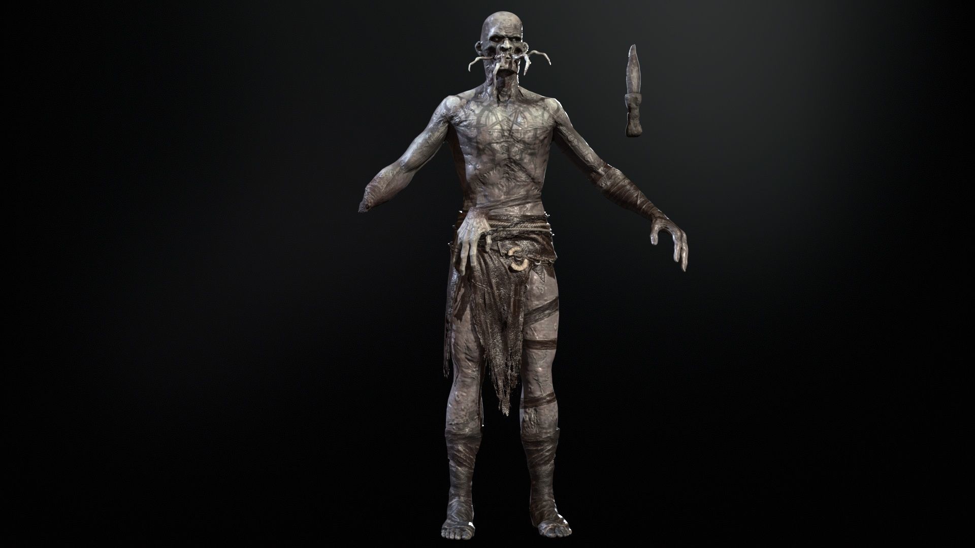3D model Cultist1 VR / AR / low-poly rigged animated | CGTrader