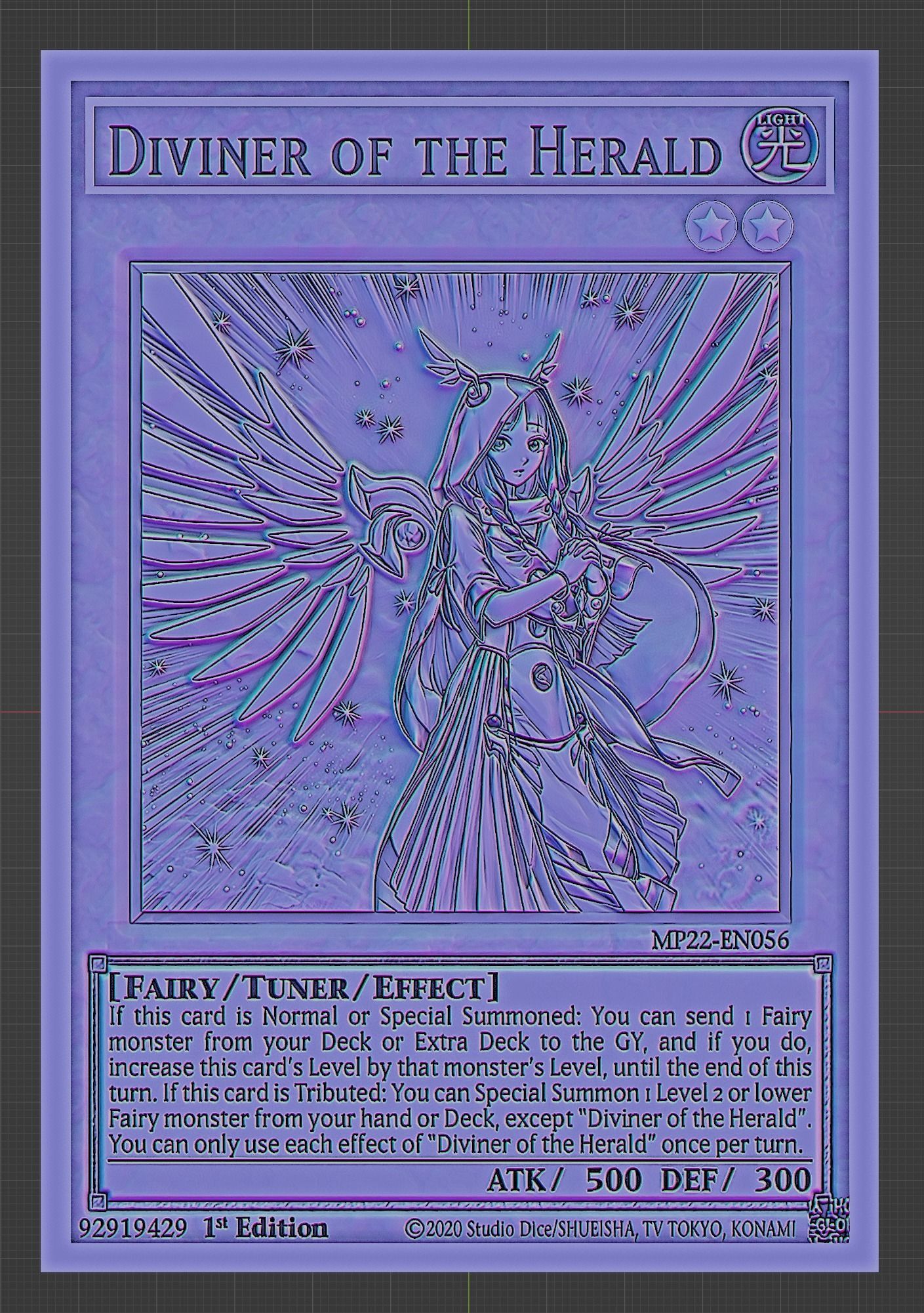 diviner of the herald - yugioh 3D model 3D printable | CGTrader