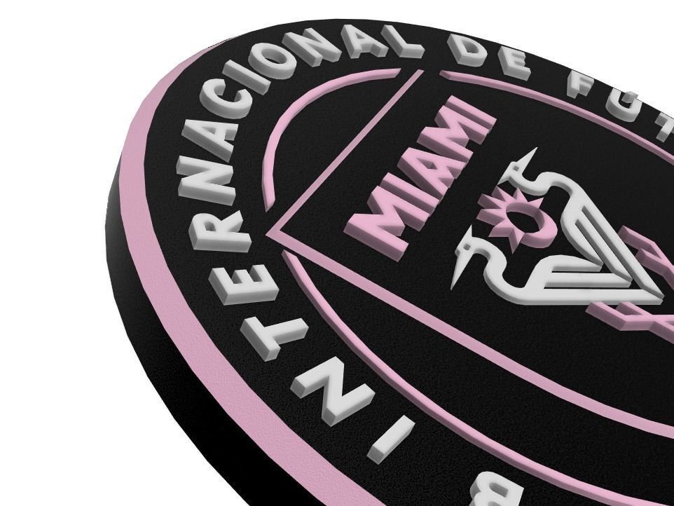 Inter Miami CF Wall Sign 3D model 3D printable | CGTrader
