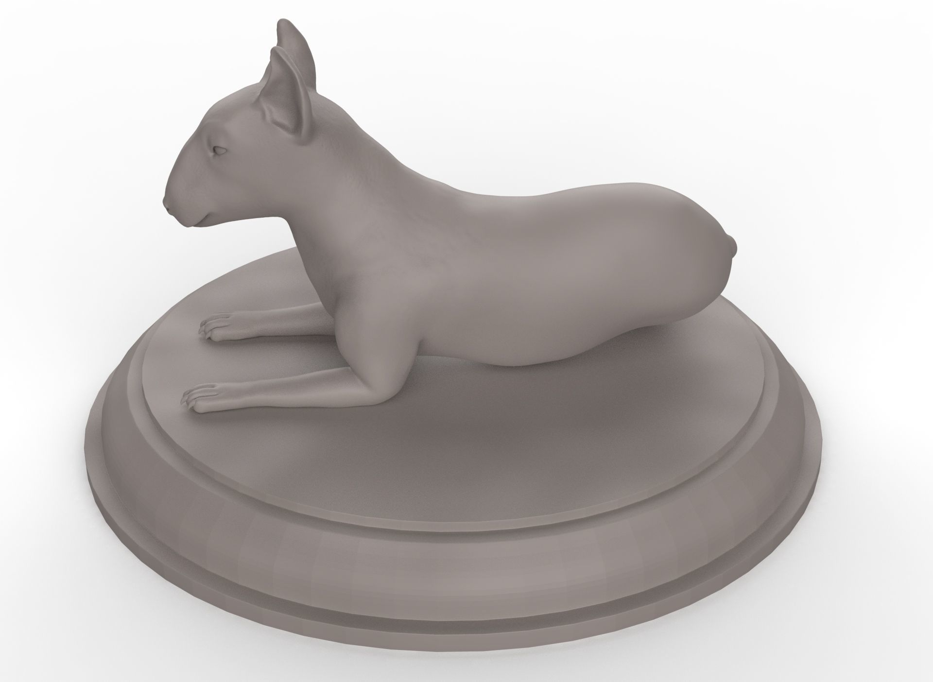 Terrier 3D Figure 3D model 3D printable | CGTrader