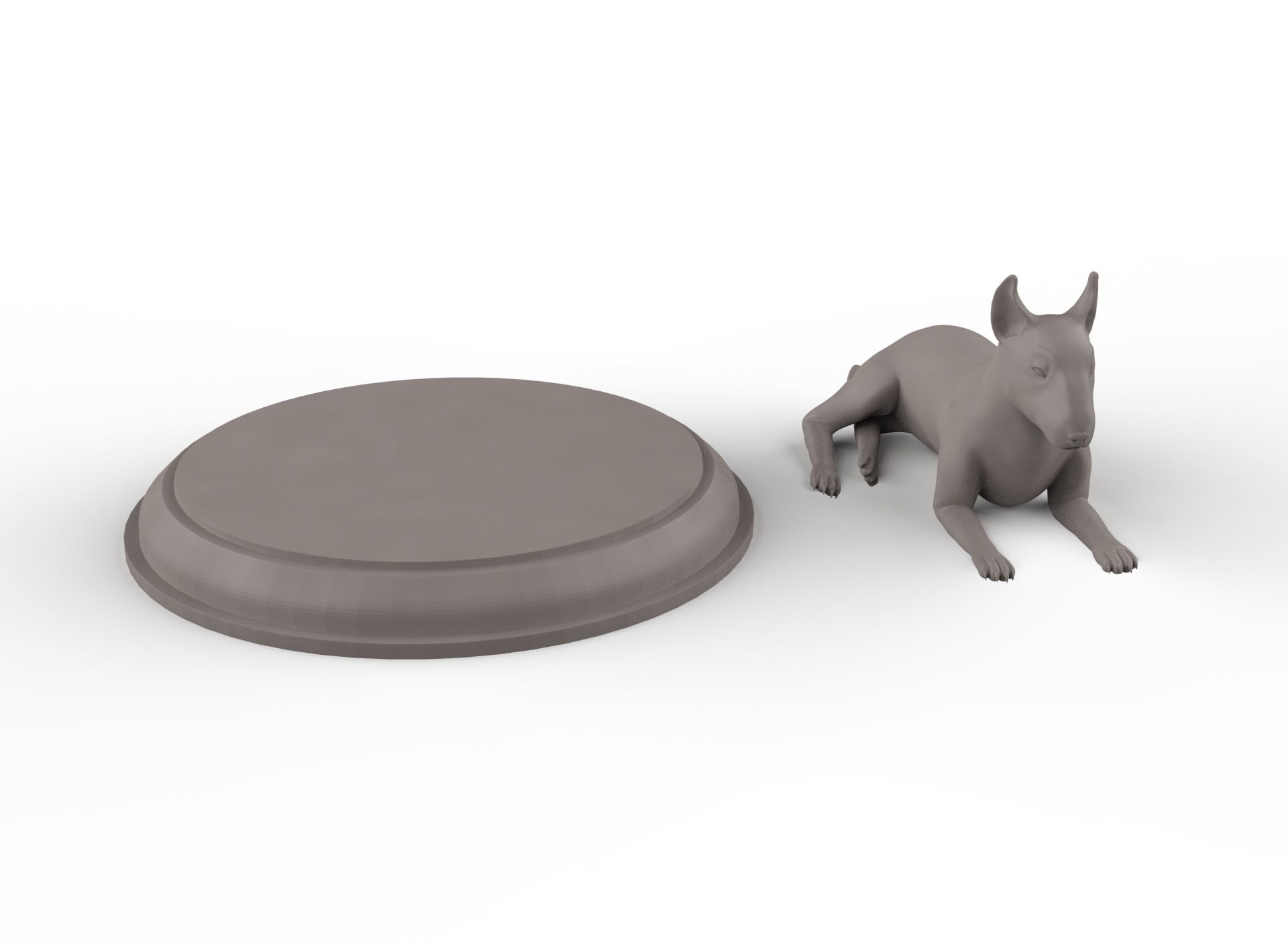 Terrier 3D Figure 3D model 3D printable | CGTrader