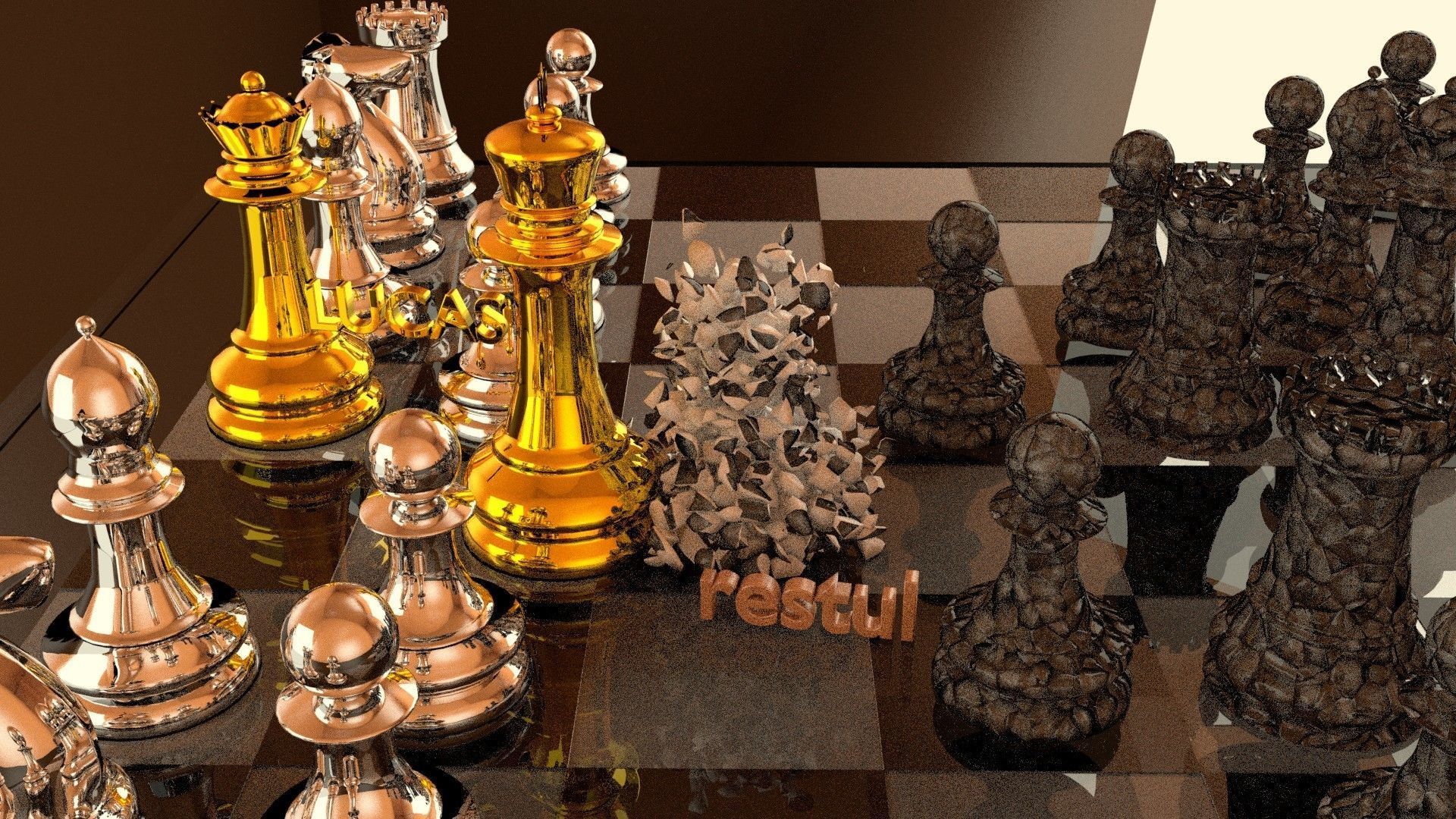 Blender chess animation 3D model animated | CGTrader