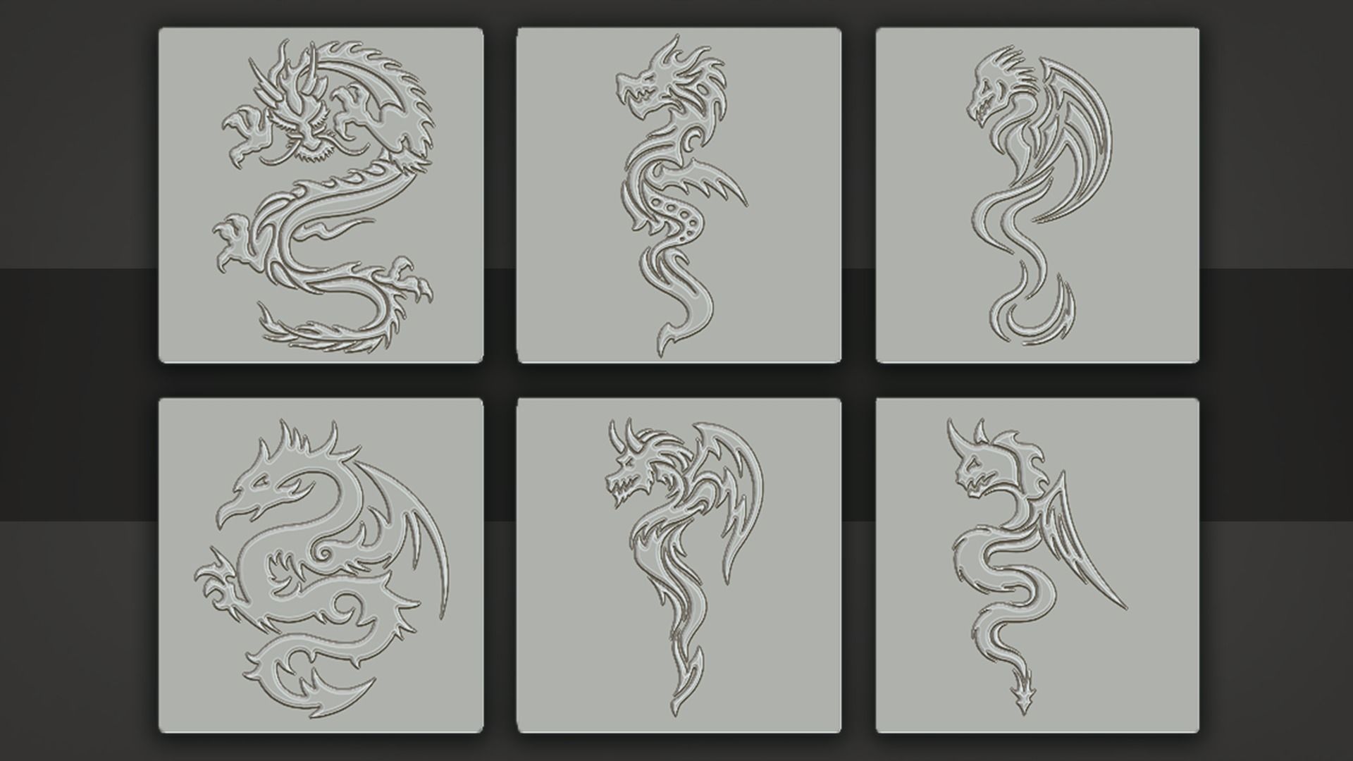 Stylized Dragon Alphas Texture | CGTrader