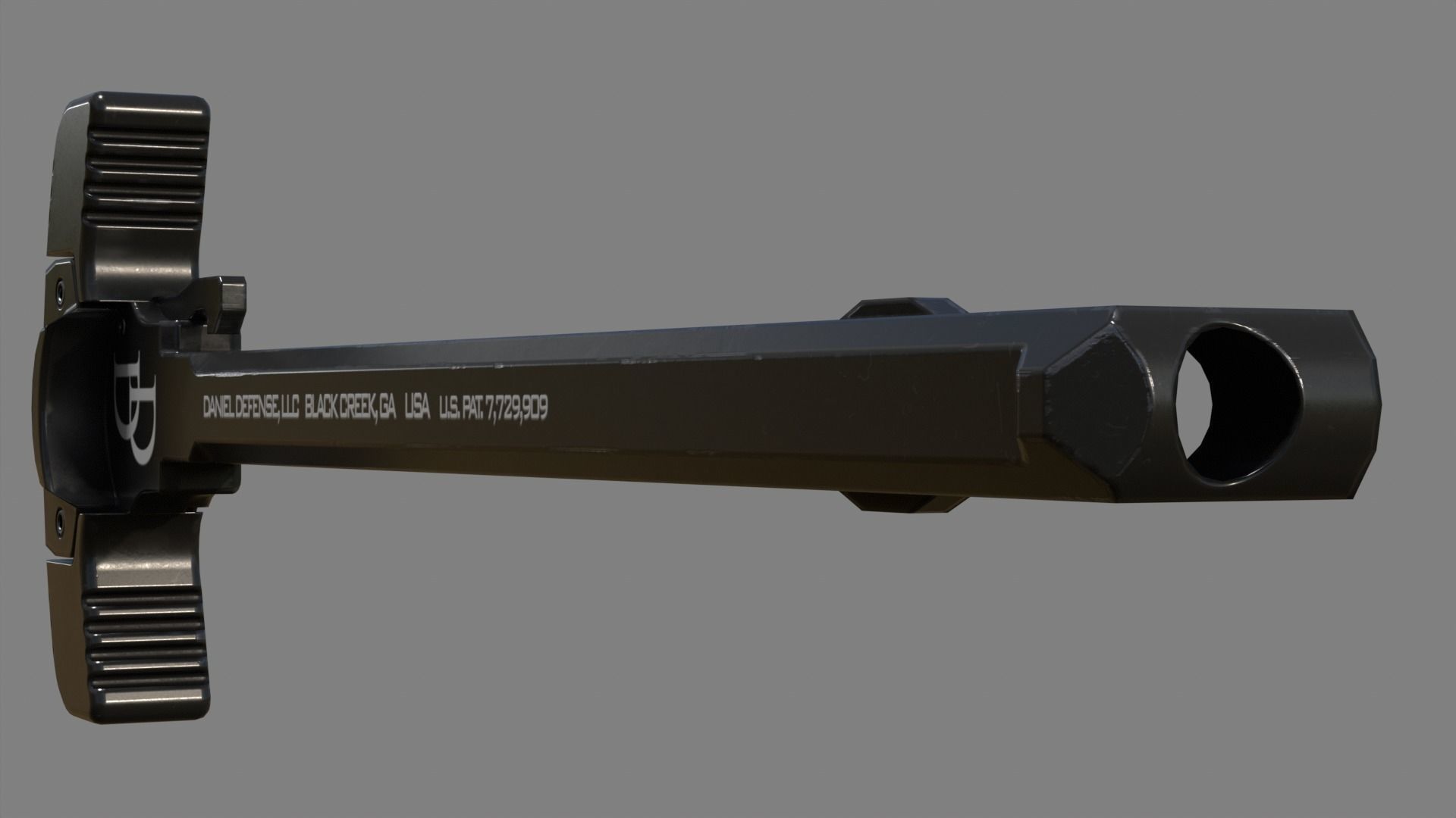3D model GRIP-N-RIP Charging Handle - Replica - LOW POLY VR / AR / low ...