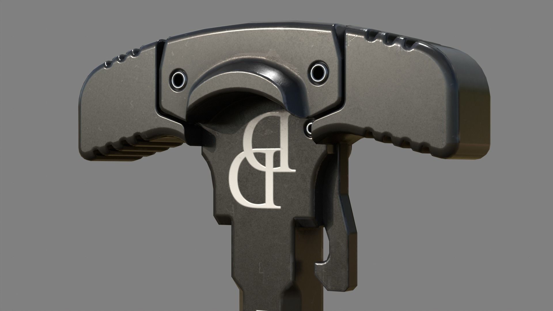 3D model GRIP-N-RIP Charging Handle - Replica - LOW POLY VR / AR / low ...