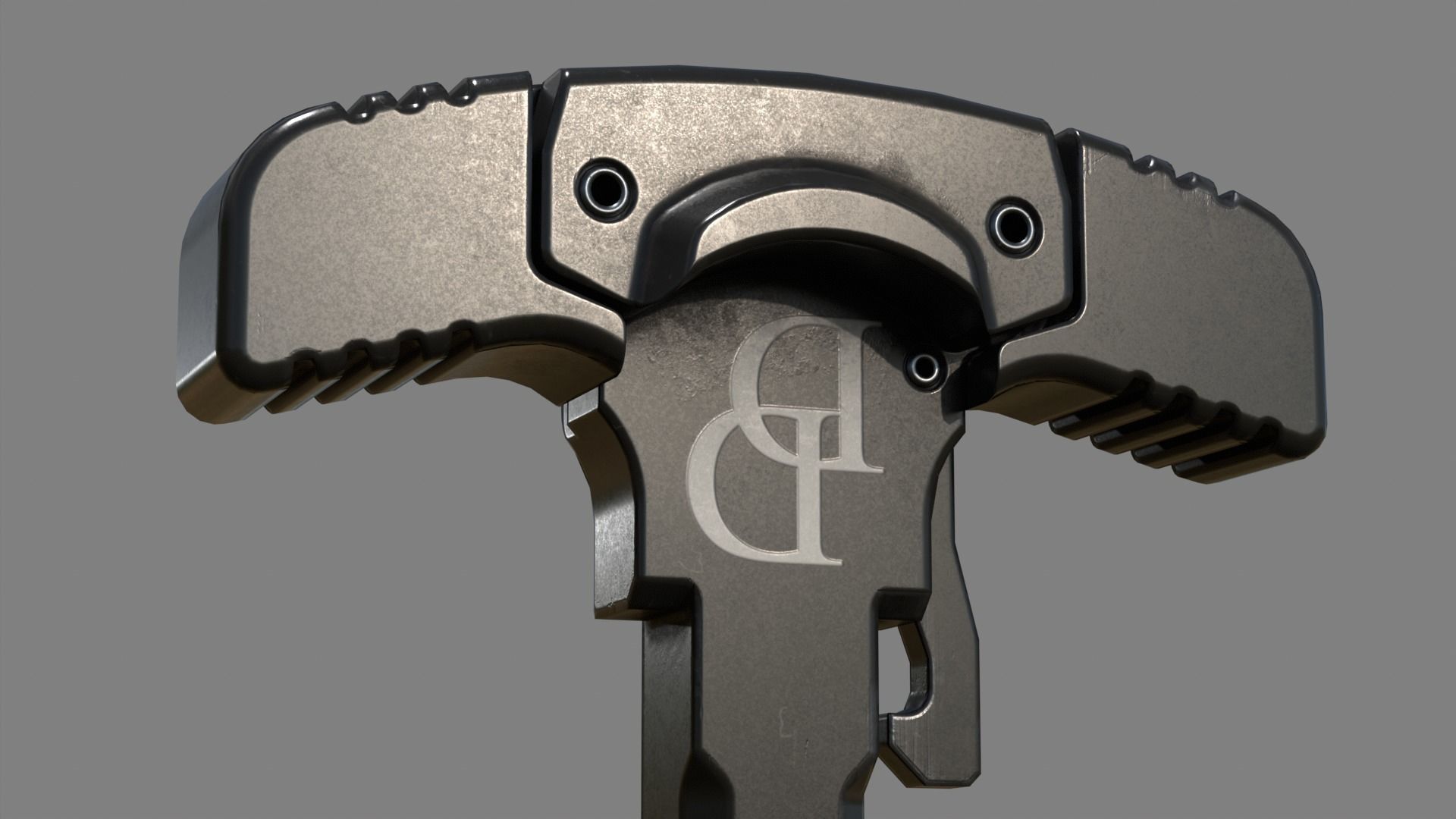 3D model GRIP-N-RIP Charging Handle - Replica - LOW POLY VR / AR / low ...