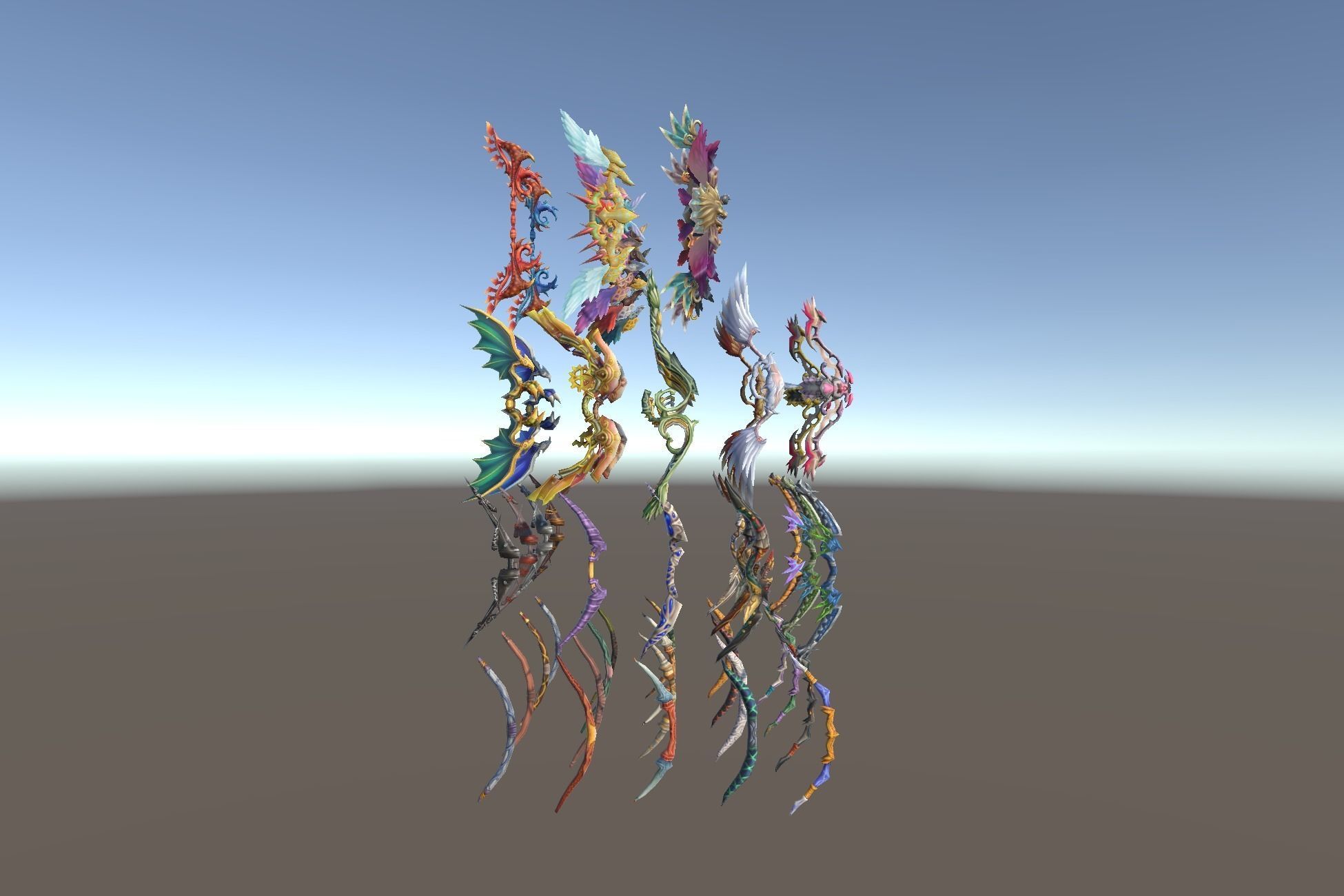 3D model Cartoon Fantasy Weapons Bows VR / AR / low-poly | CGTrader