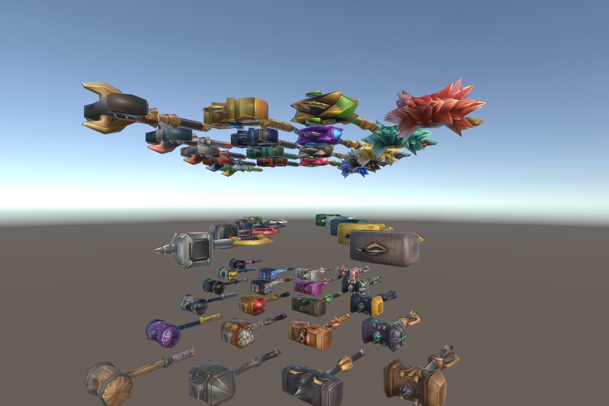 3D model Cartoon Fantasy Weapons Hammers VR / AR / low-poly | CGTrader