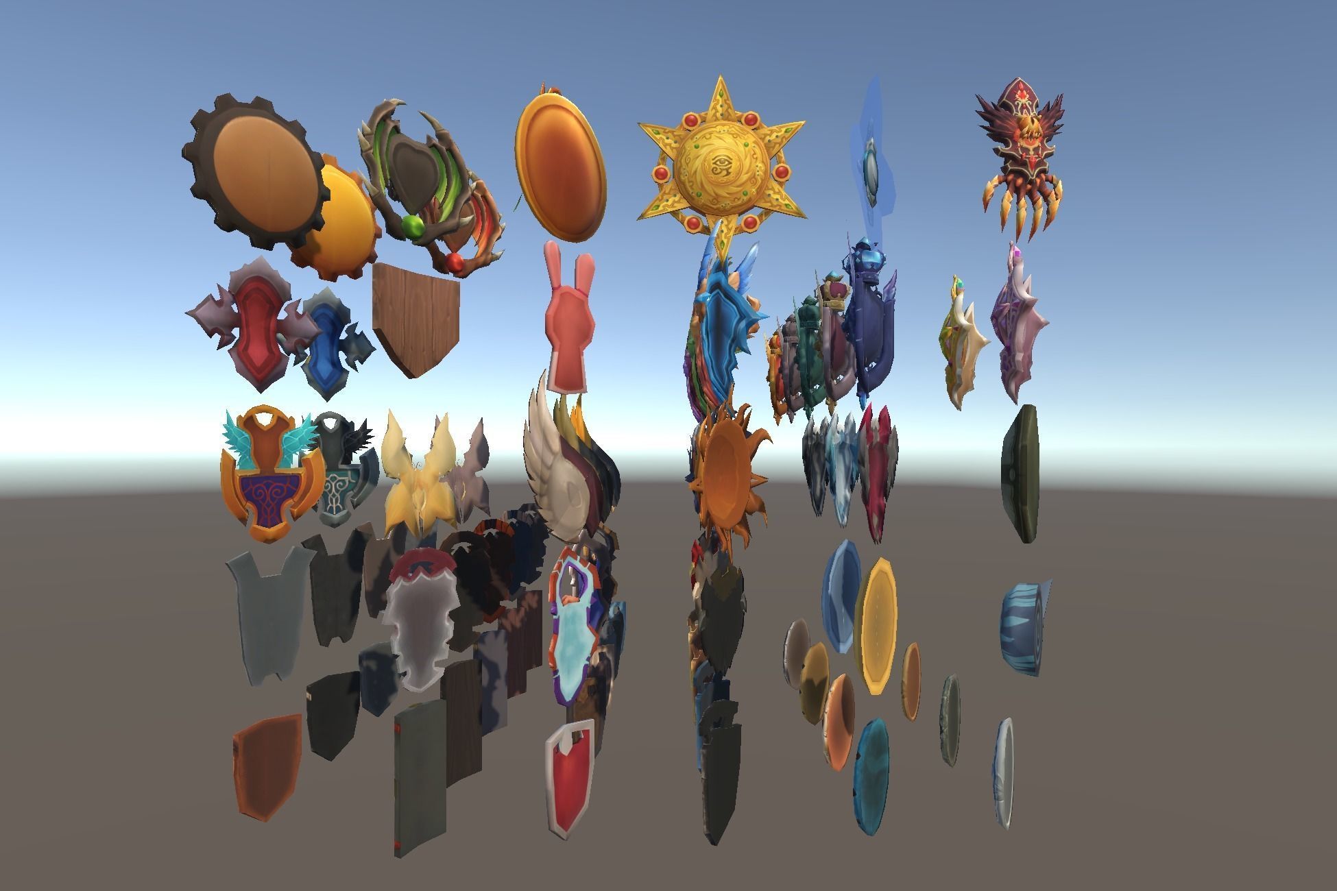 3D model Cartoon Fantasy Weapons Shields VR / AR / low-poly | CGTrader