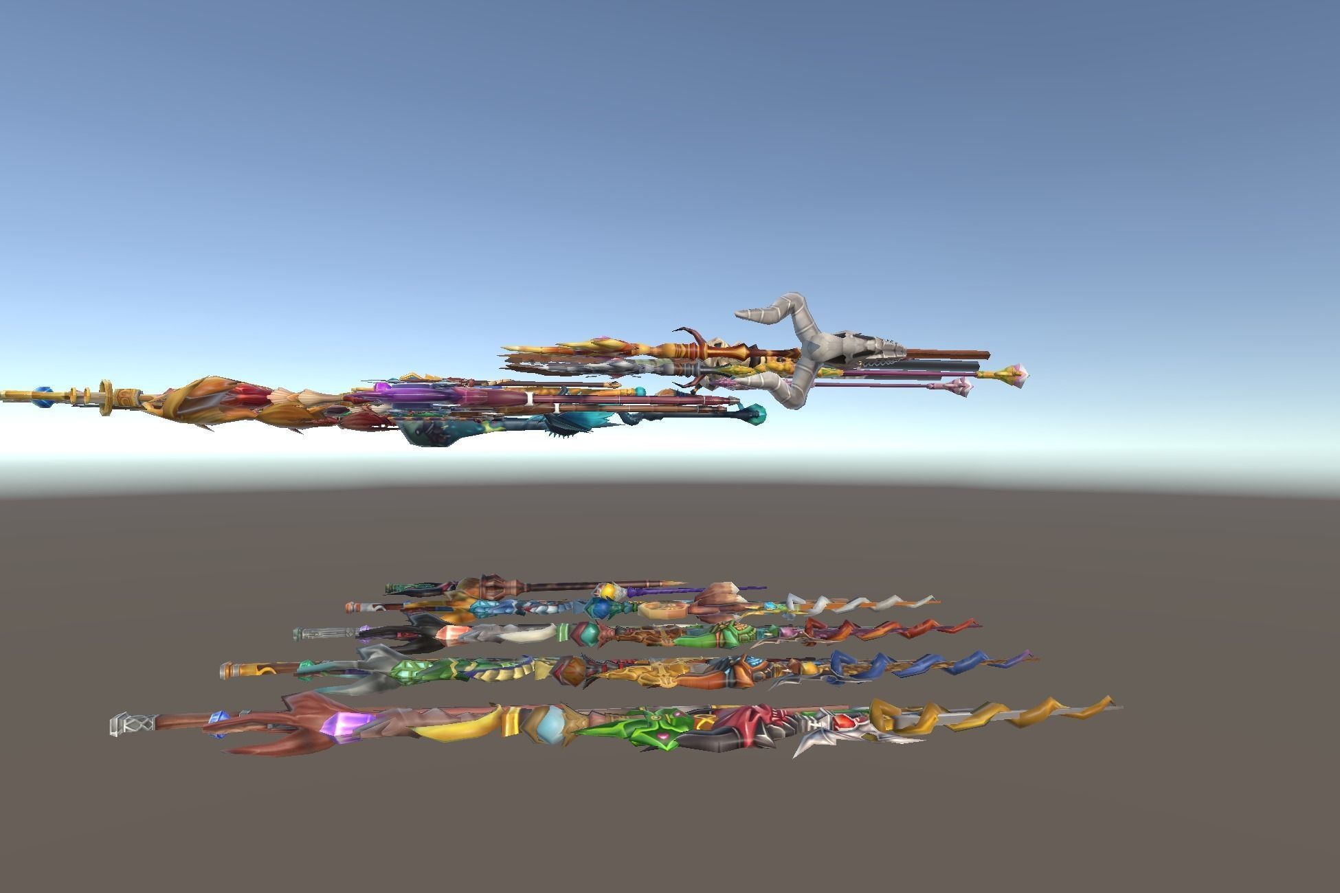 3D model Cartoon Fantasy Weapons Staffs VR / AR / low-poly | CGTrader