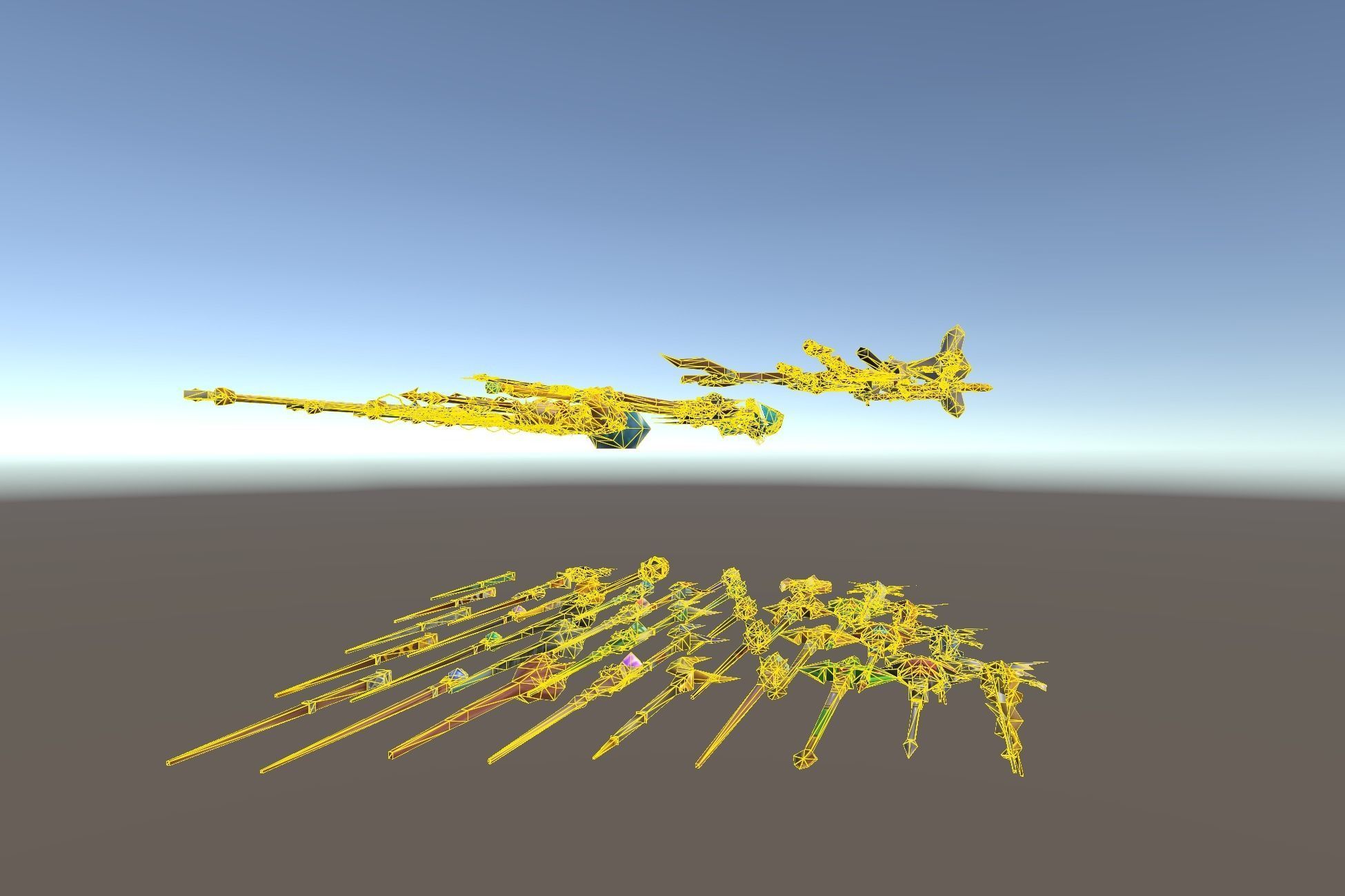 3D model Cartoon Fantasy Weapons Staffs VR / AR / low-poly | CGTrader