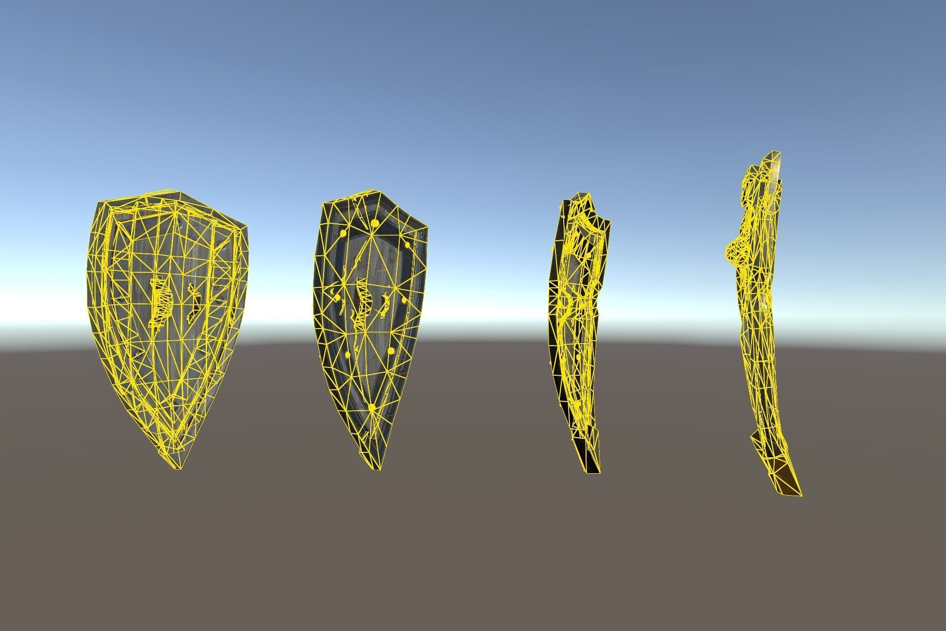 3D model PBR Fantasy Weapons Shields VR / AR / low-poly | CGTrader