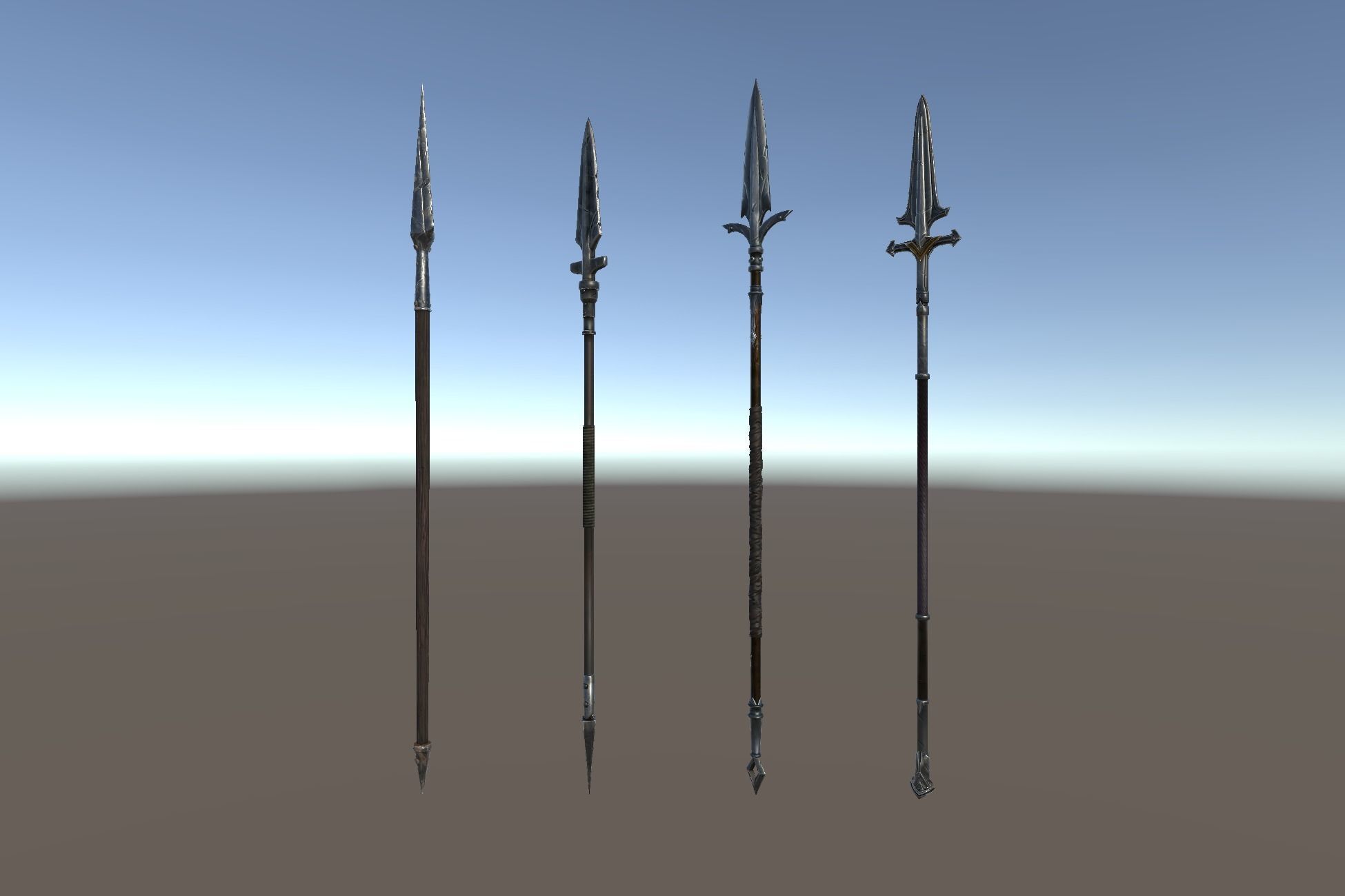 3D model PBR Fantasy Weapons Spears VR / AR / low-poly | CGTrader