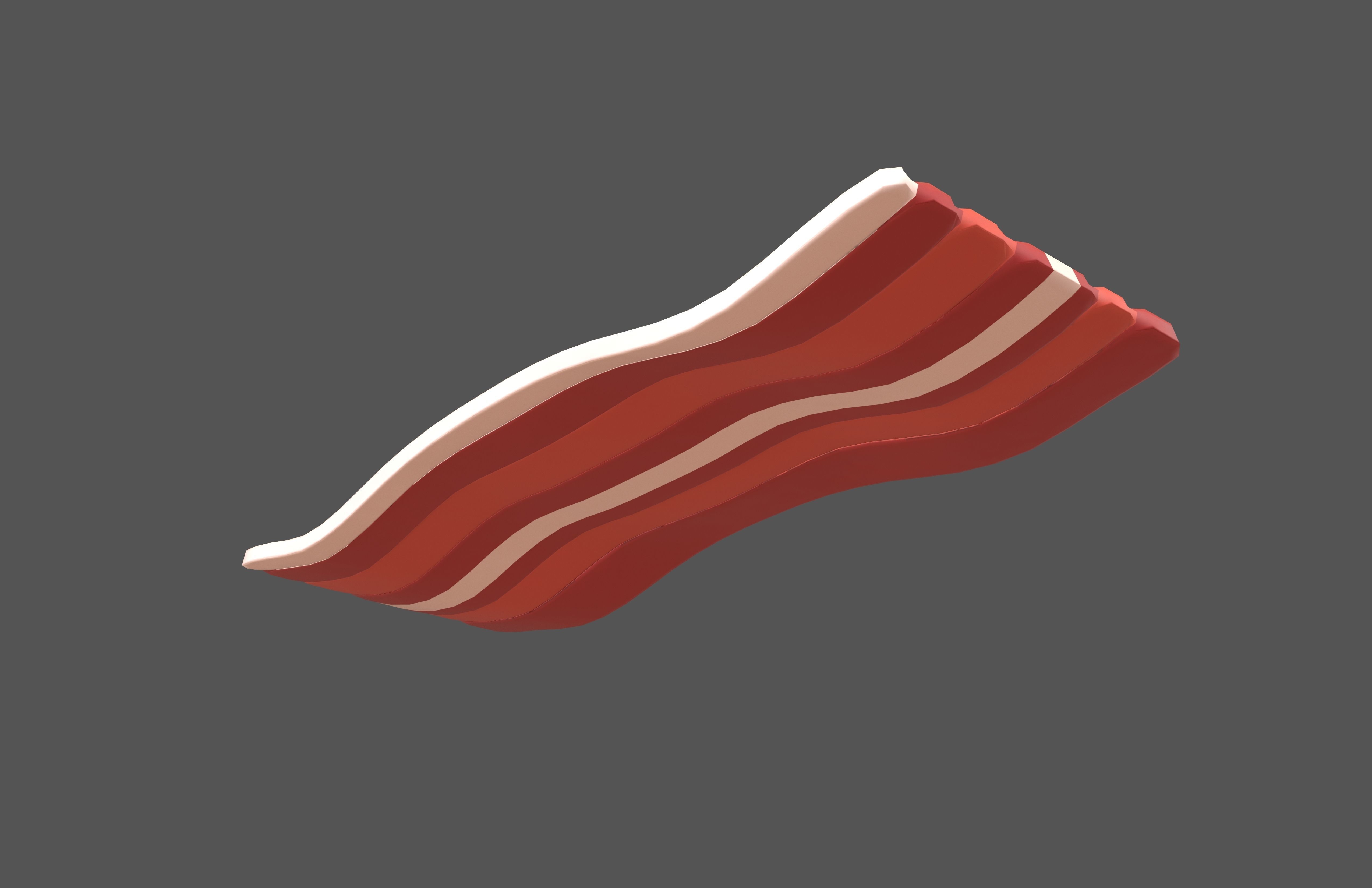 3D model Cartoon Bacon V1 001 VR / AR / low-poly | CGTrader