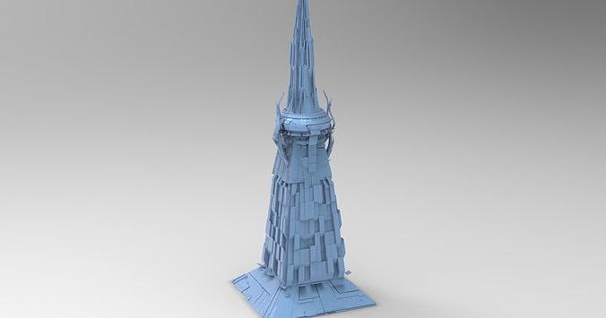 3D model Karnak Sci fi pillar dome VR / AR / low-poly | CGTrader