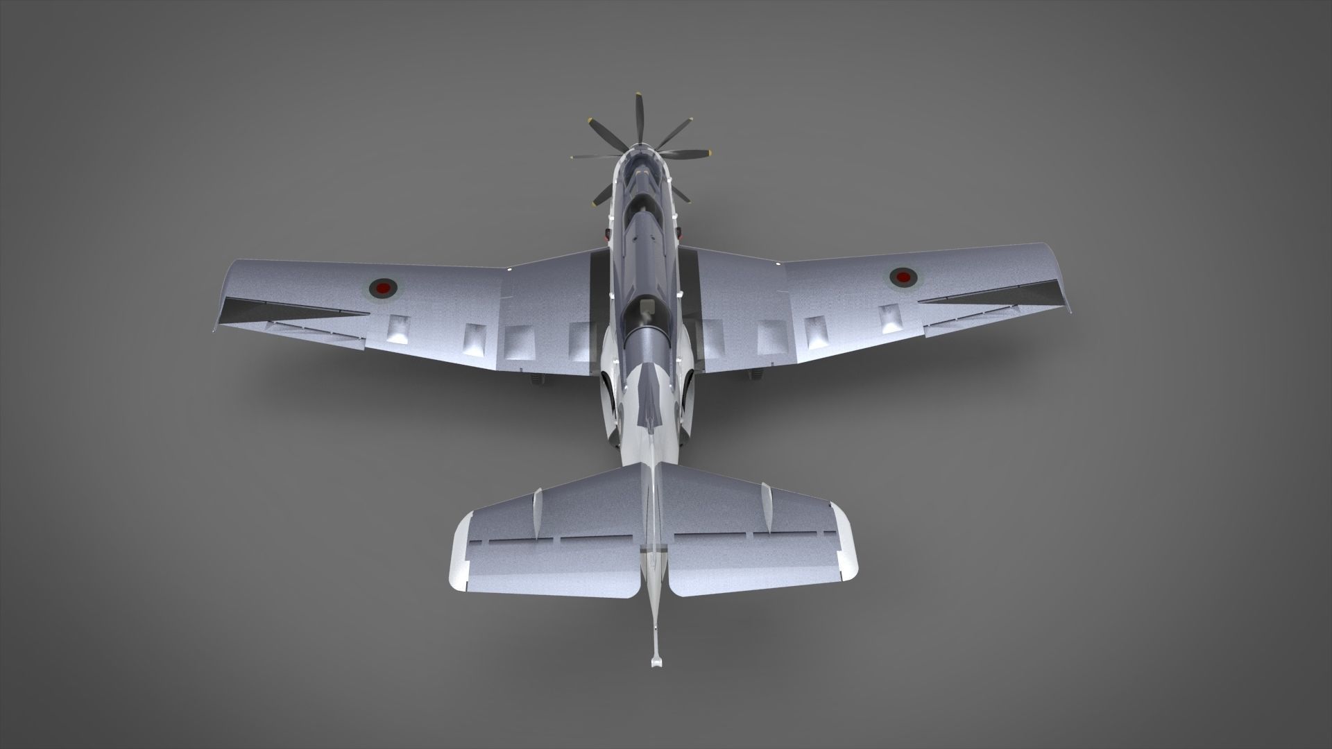 Royal Navy Fairey Gannet AS 3D model | CGTrader