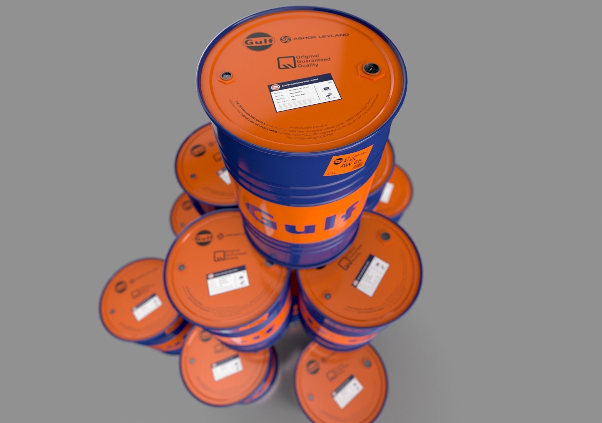 3D model Realistic Gulf Barrel 3D Model VR / AR / low-poly | CGTrader