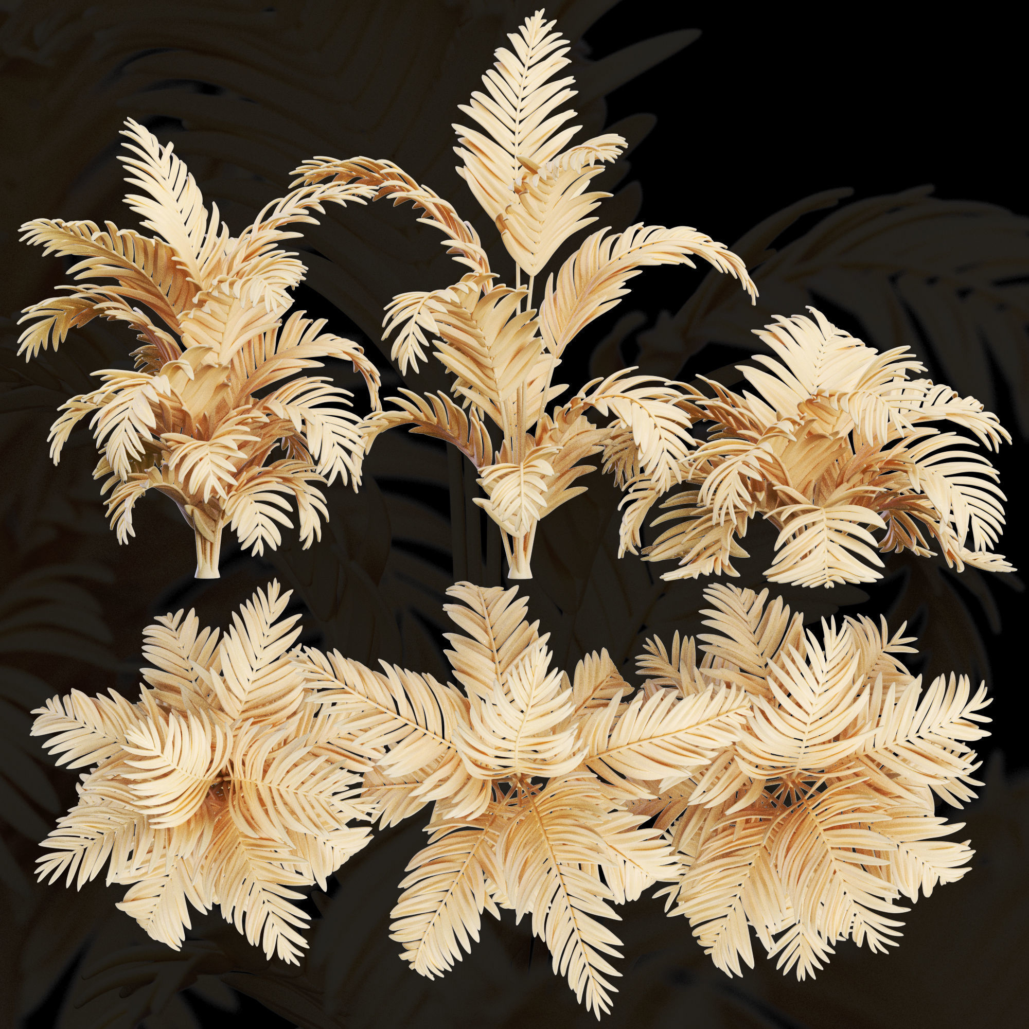 3dprint Plant 02 Palm 3D model 3D printable | CGTrader