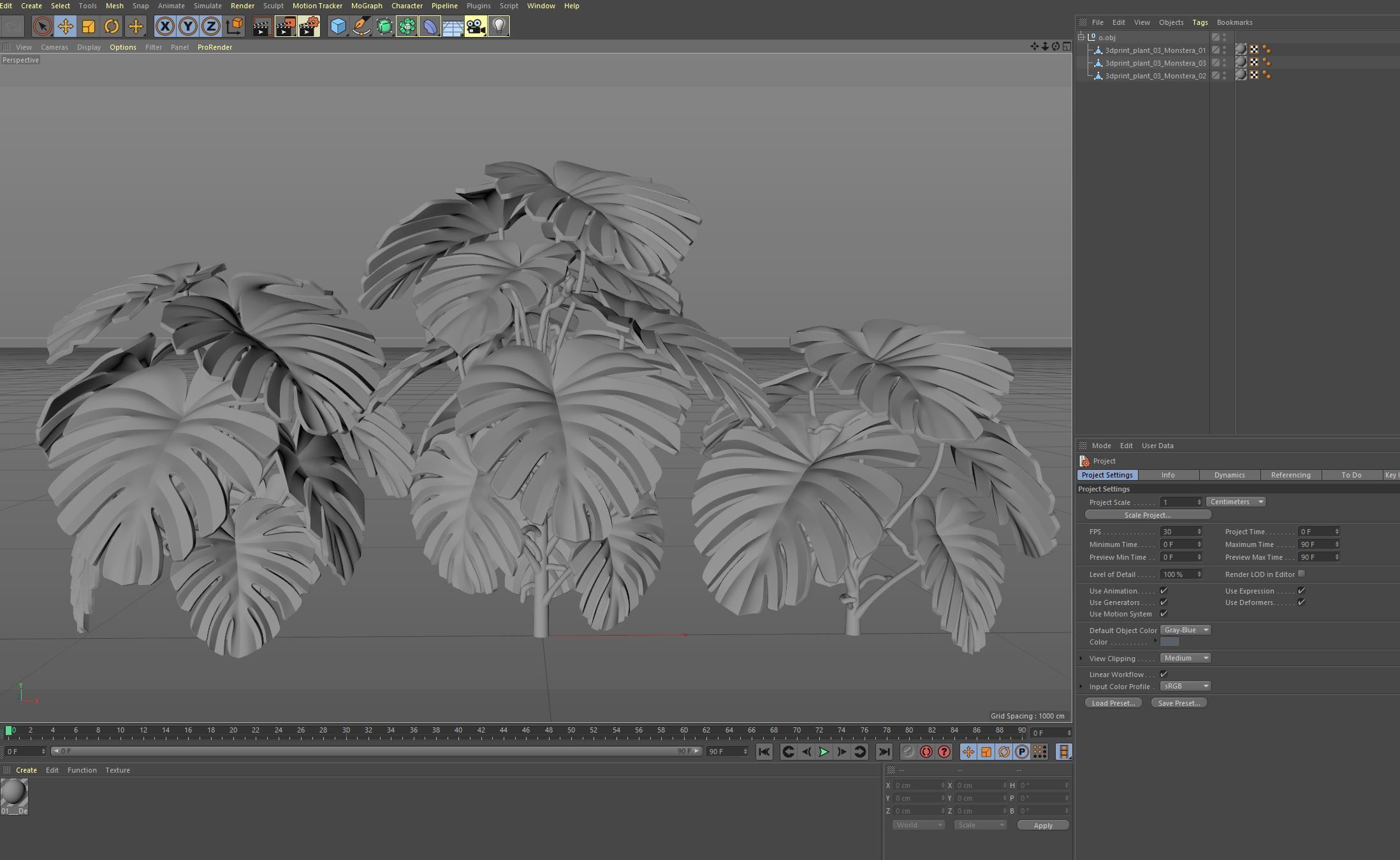 3dprint Plant 03 Monstera 3D model 3D printable | CGTrader