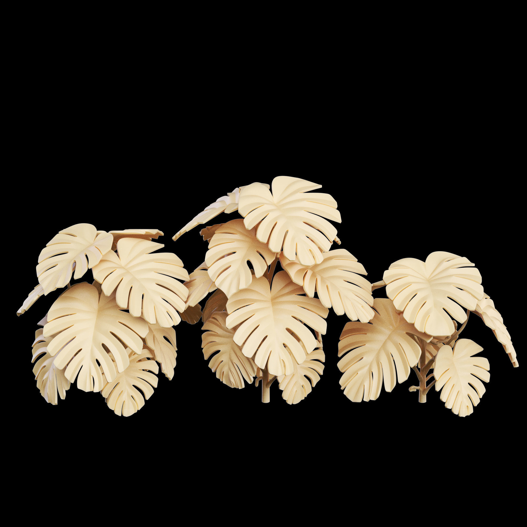 3dprint Plant 03 Monstera 3D model 3D printable | CGTrader