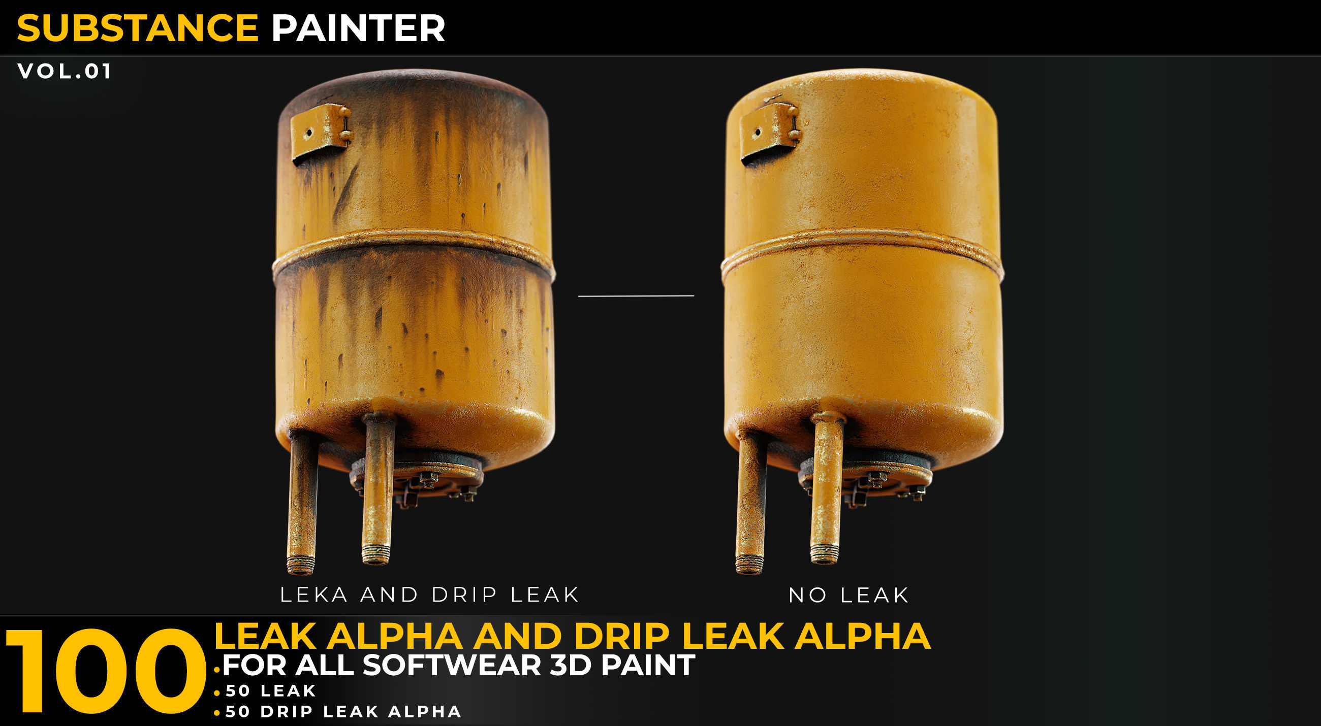 100 Leak Alpha And Drip Leak Vol 01 Texture | CGTrader