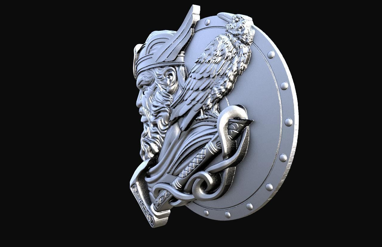 Odin VIking CNC 3D model 3D printable | CGTrader