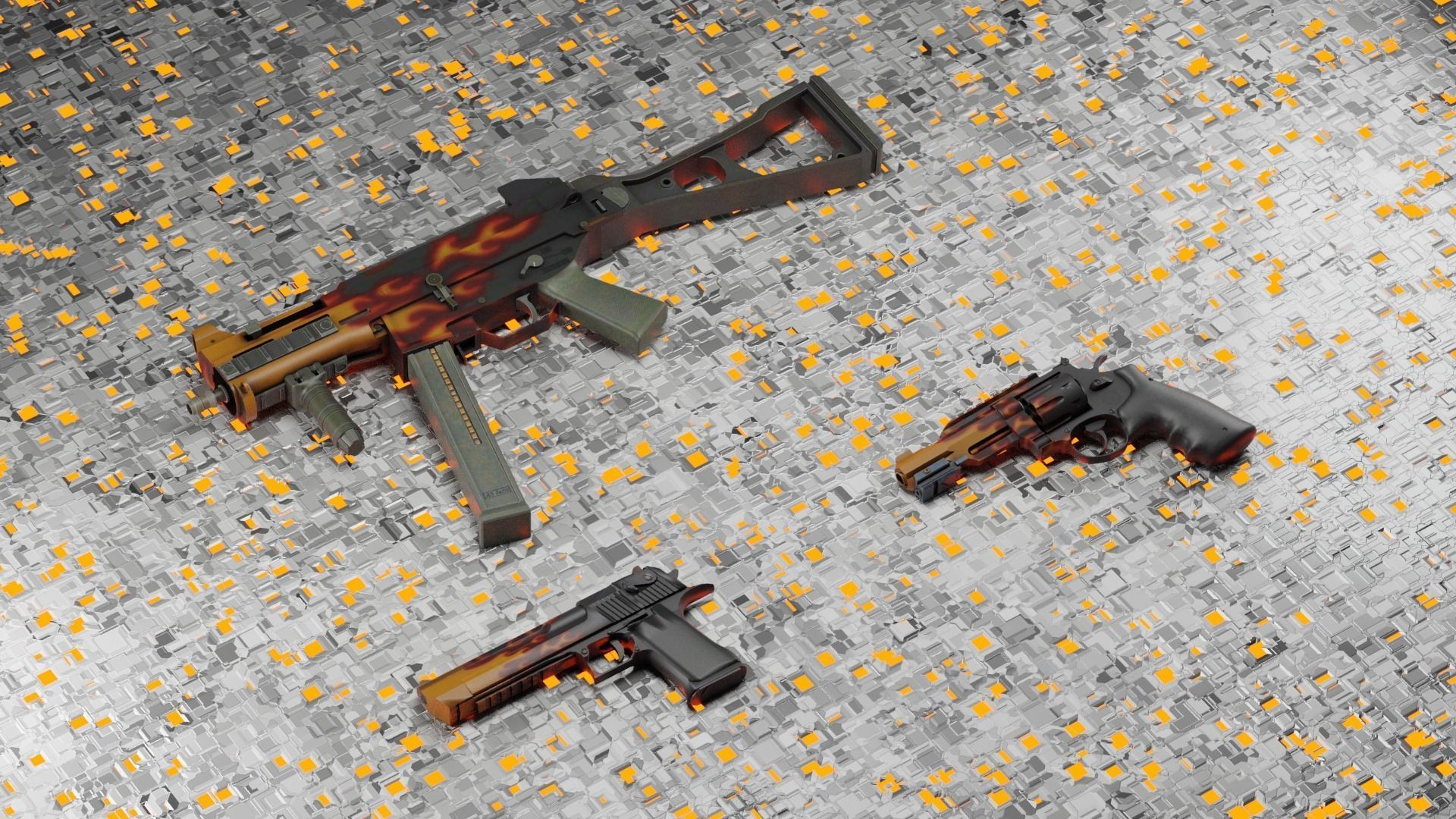 CS2 Blaze Collection 3D model | CGTrader