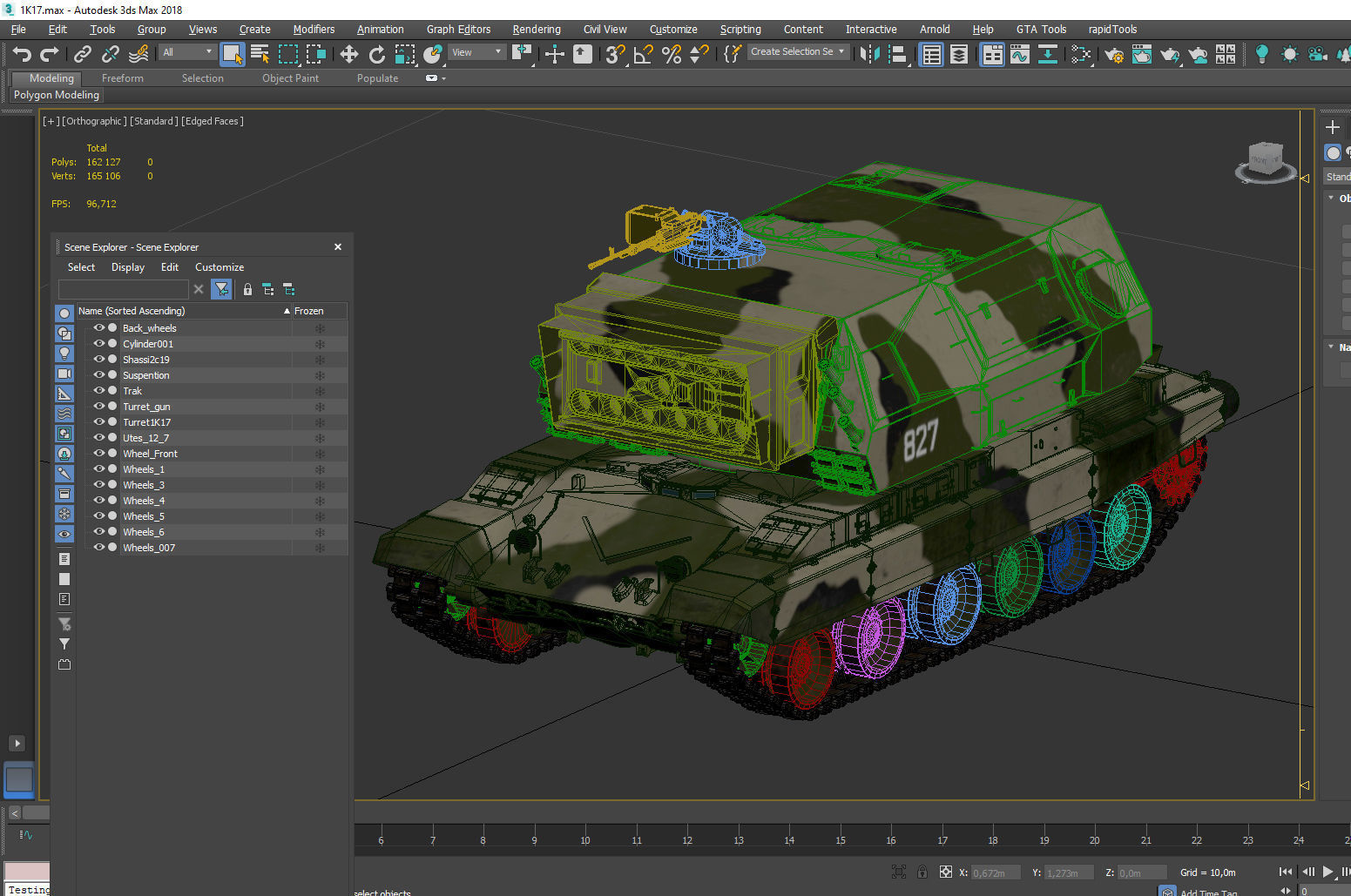 Laser tank 1K17 Szhatie 3D model | CGTrader